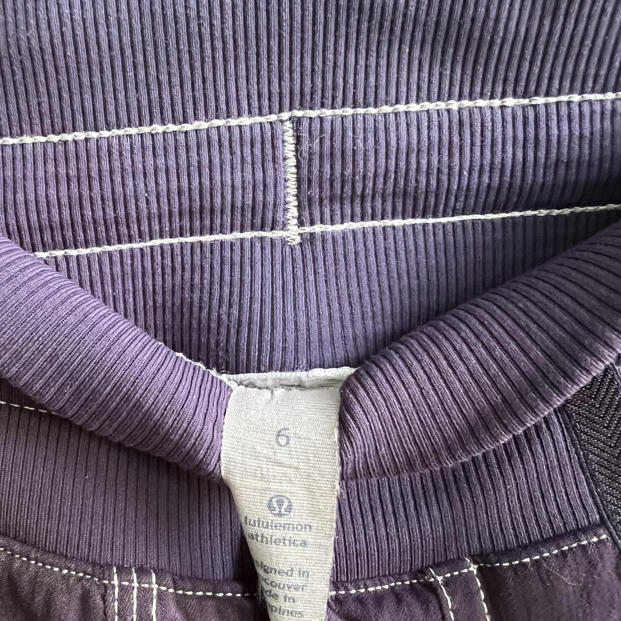 Great pair of purple Lululemon capri yoga... - Depop