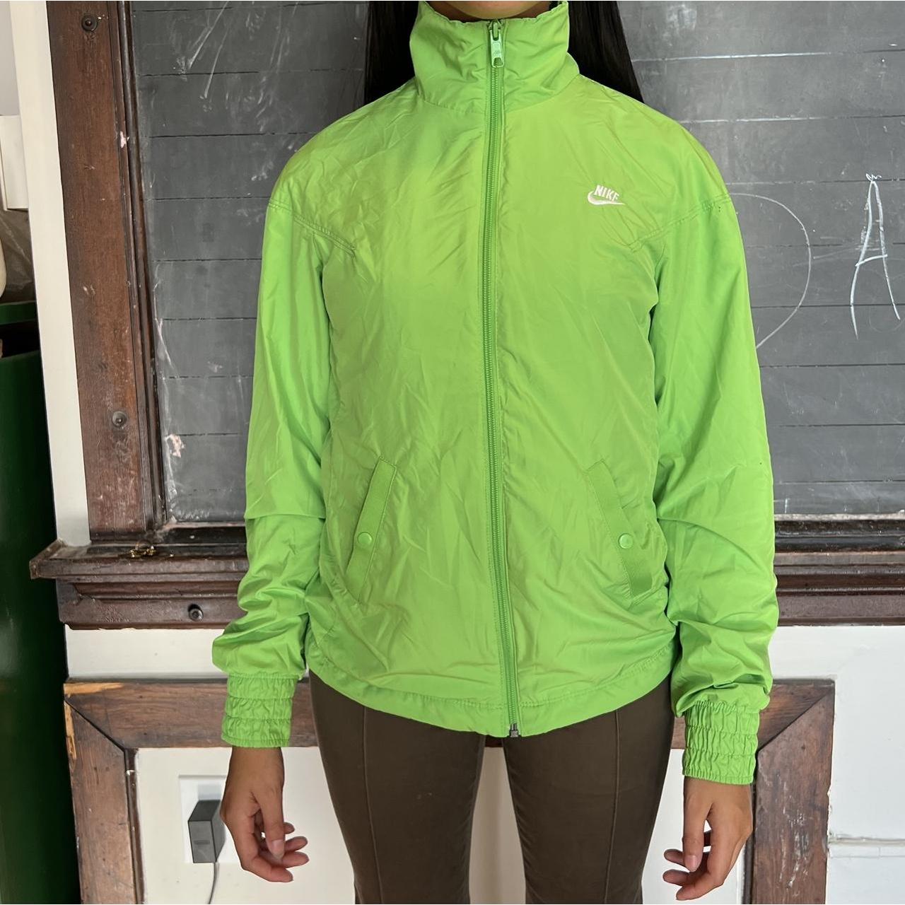 Spring 2009 Nike Sportswear nylon womens Lime Green... - Depop