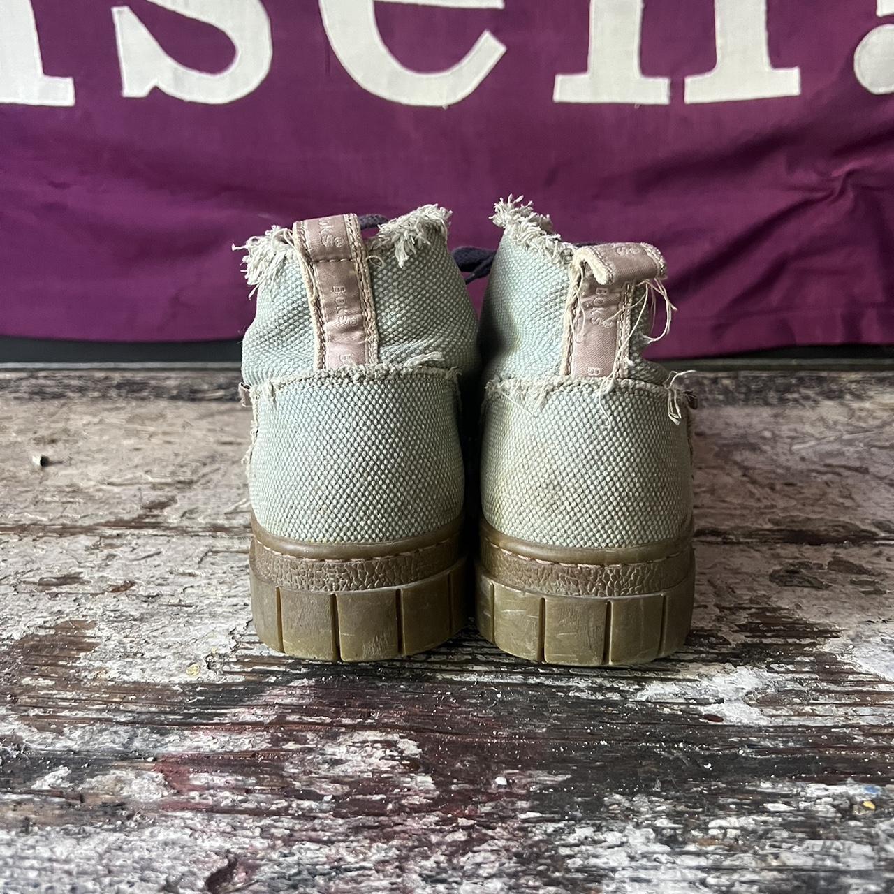 Very rare pair of Reebok 'BOKS' denim boots from the... - Depop