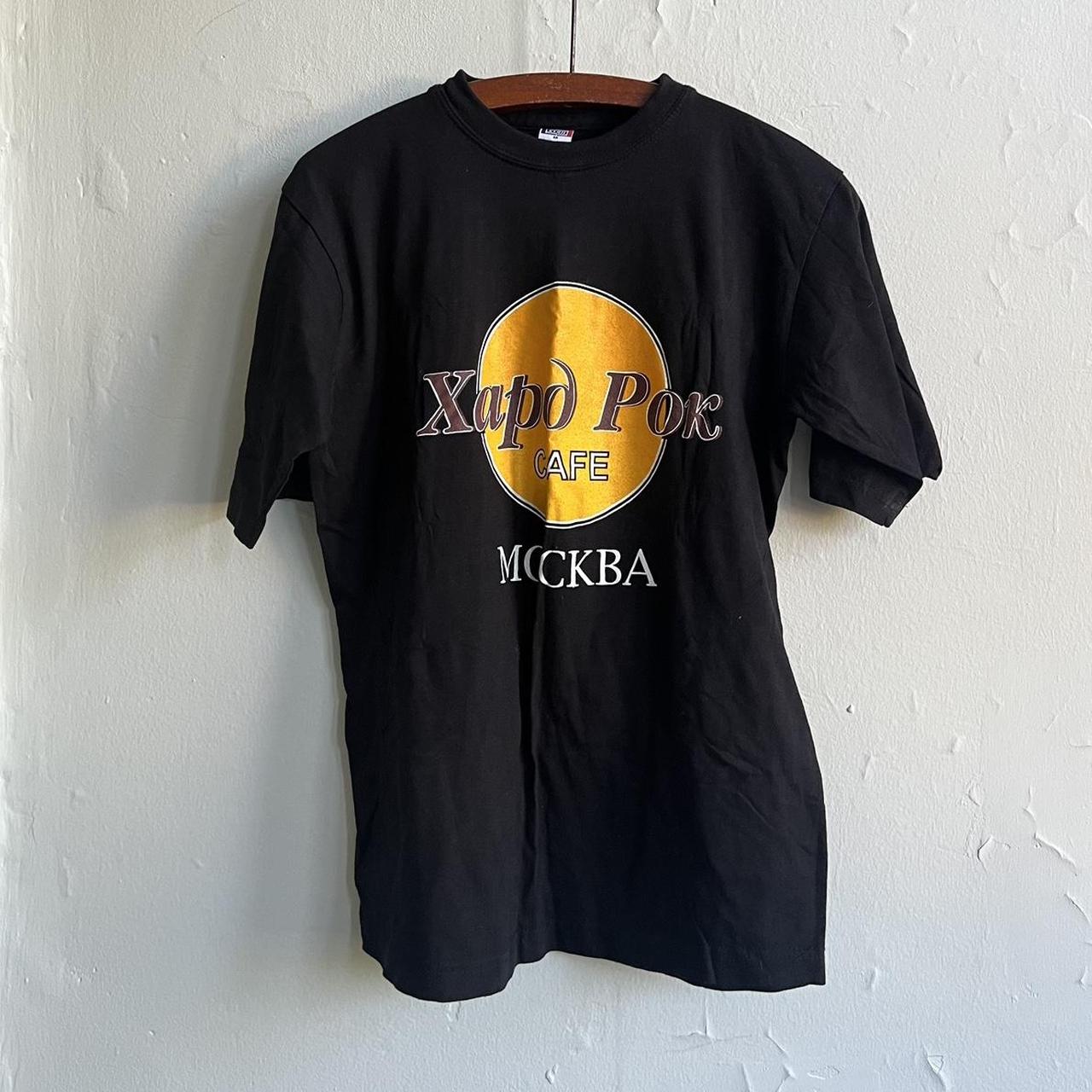 Russian Hard Rock Cafe tee in deadstock... - Depop
