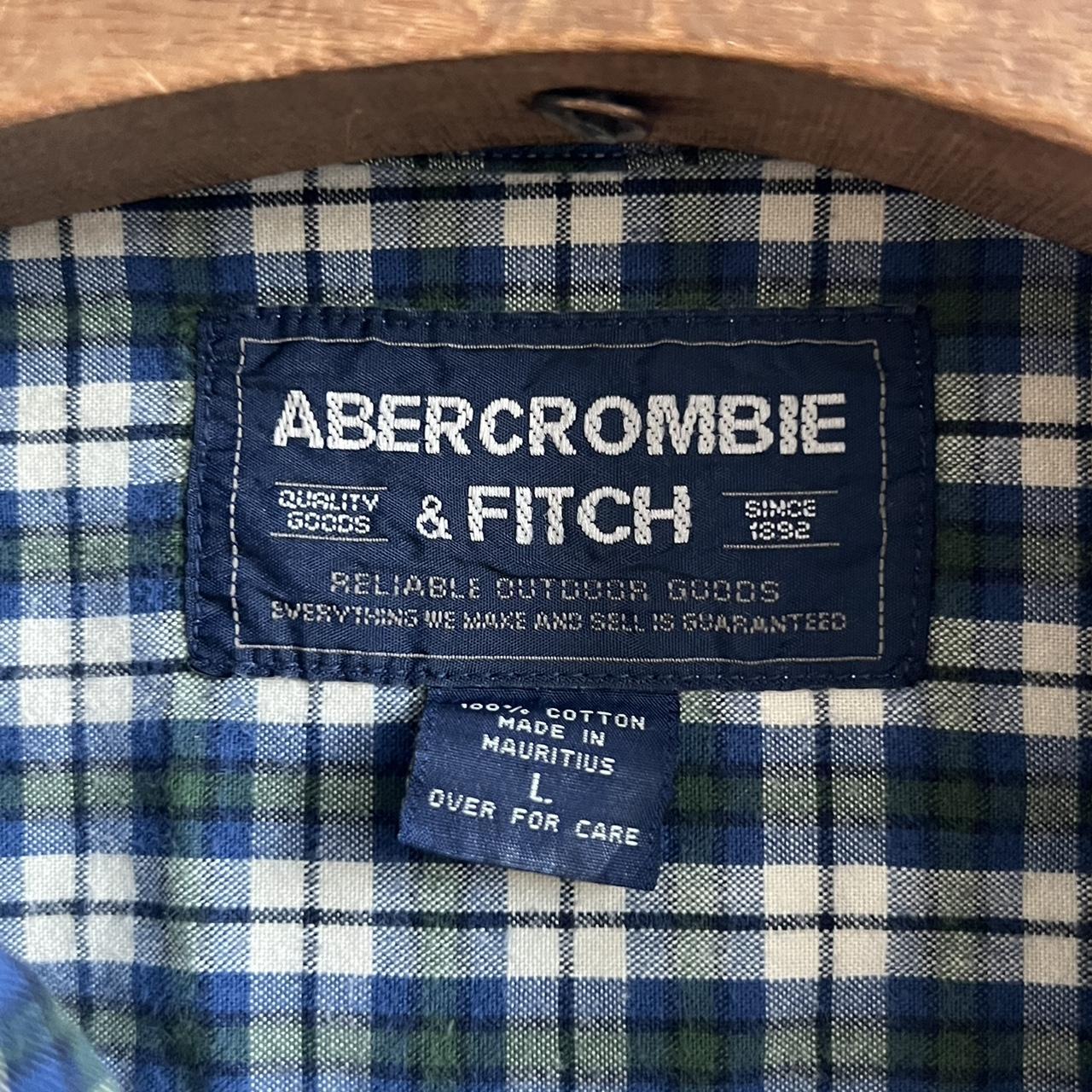 Great super oversized Abercrombie 90s flannel. Green... - Depop