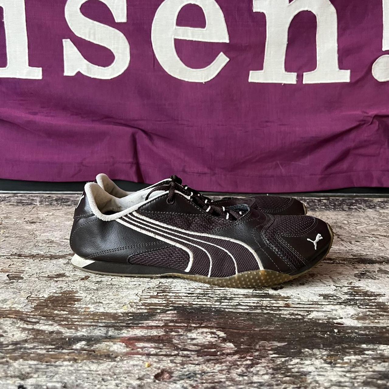 Great pair of Y2K Pumas in brown. No flaws or signs... - Depop