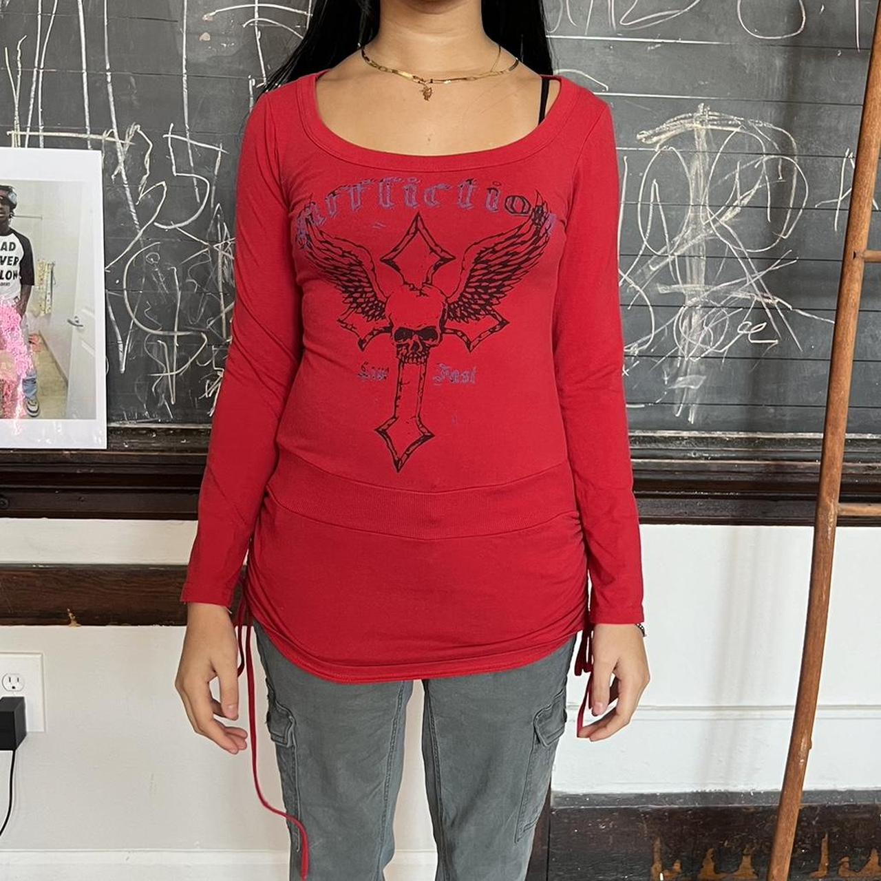 Super cute Affliction tunic style top. Medium. No... - Depop