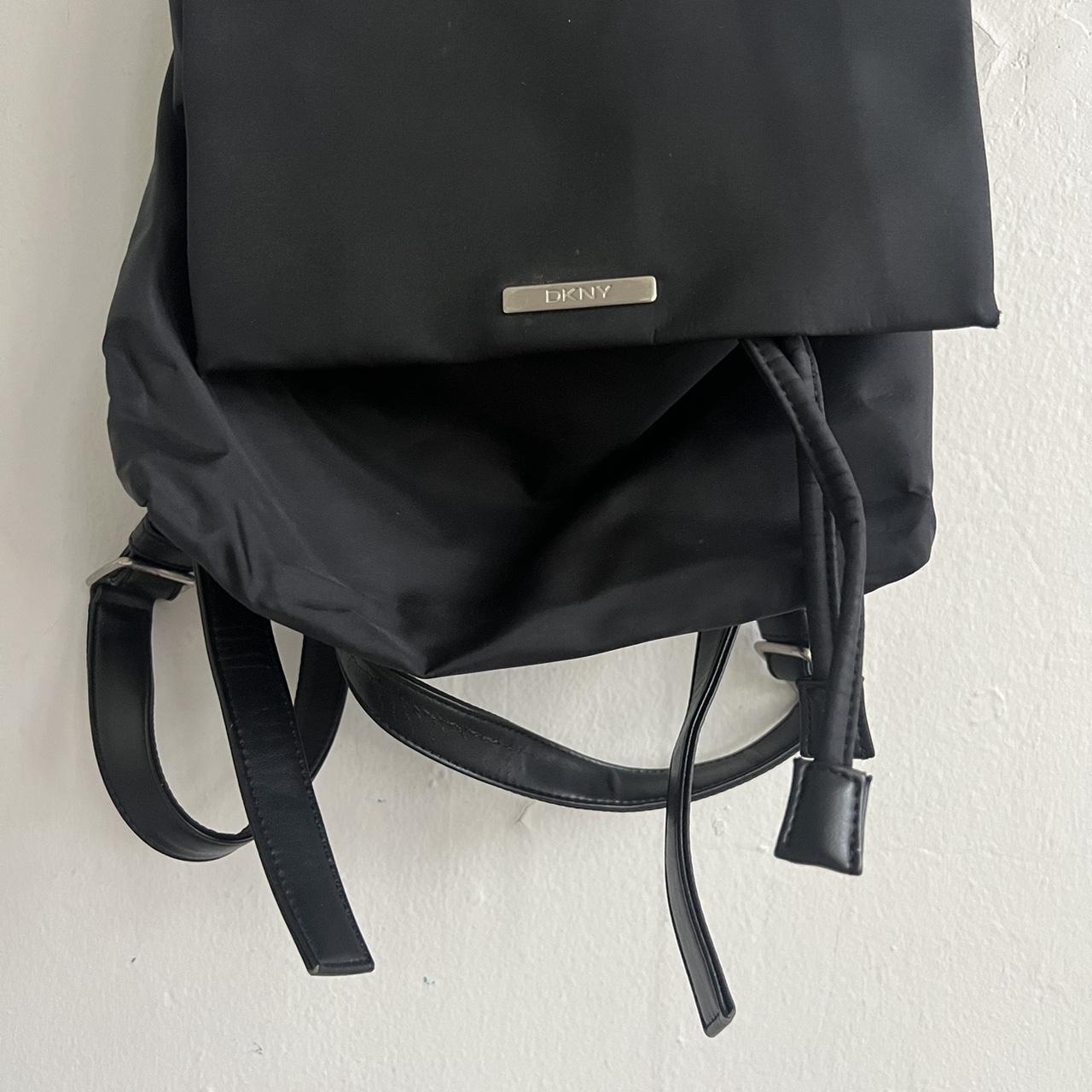 Super cute early 2000s Nylon DKNY mini backpack with... - Depop