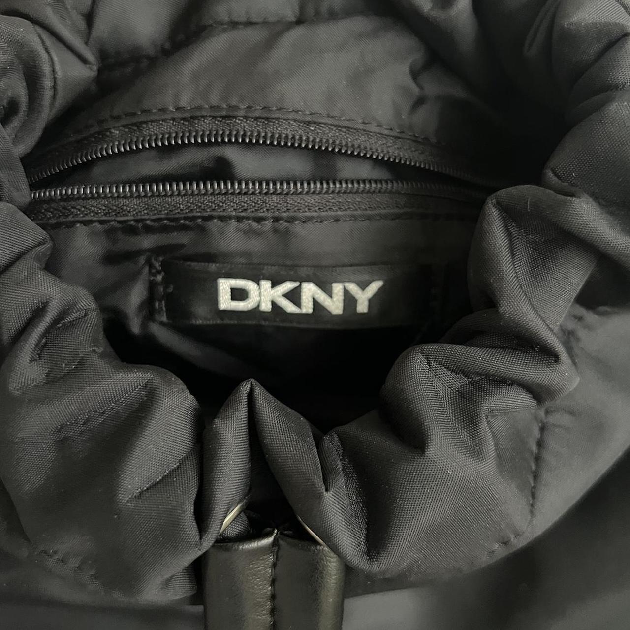 Super cute early 2000s Nylon DKNY mini backpack with... - Depop