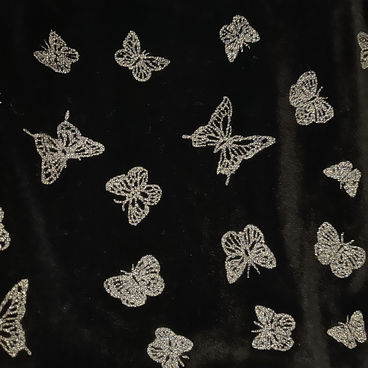 Motel Rocks velvet sparkly butterfly midi dress with... - Depop