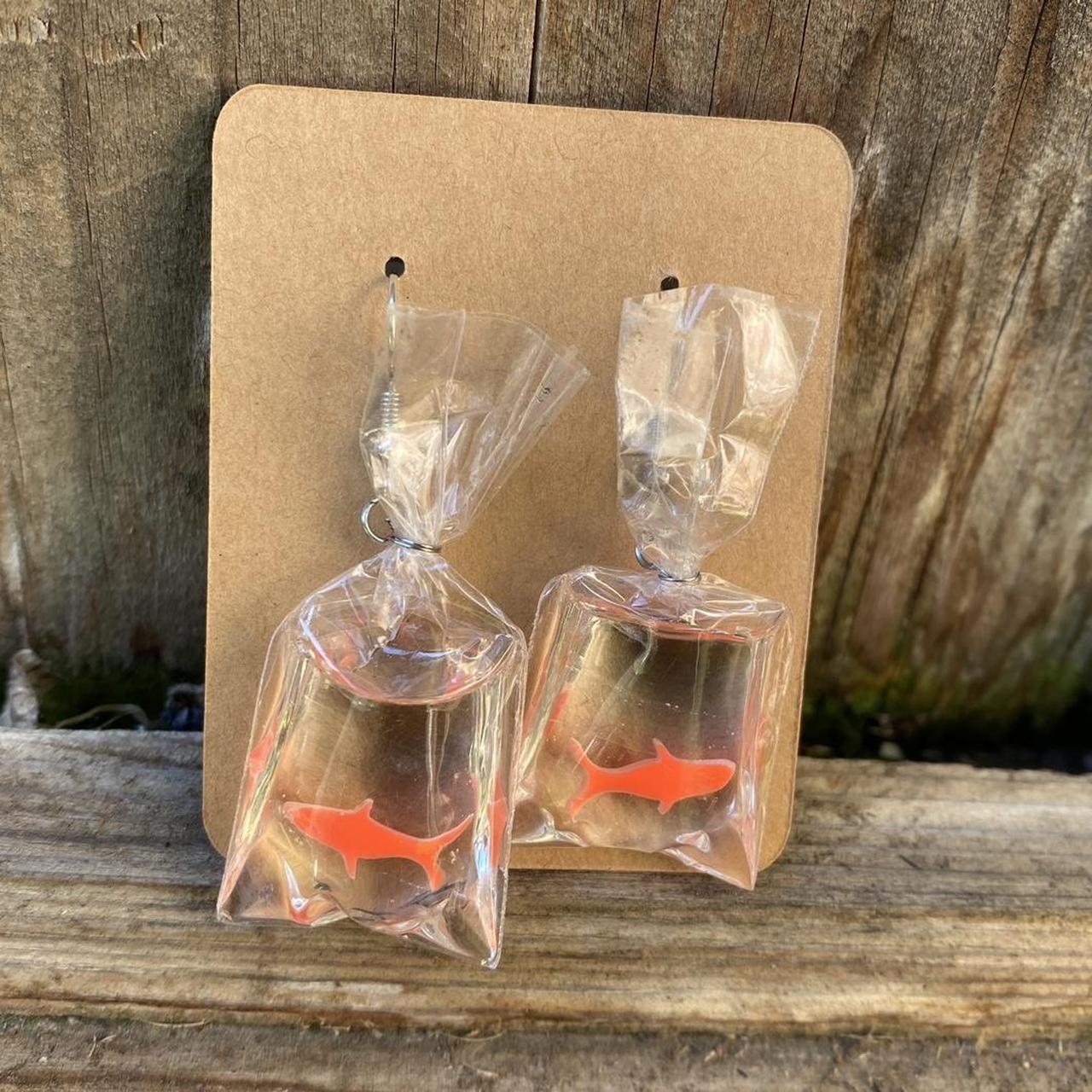 Finding Nemo gold fish earrings, light weight, fun,... - Depop
