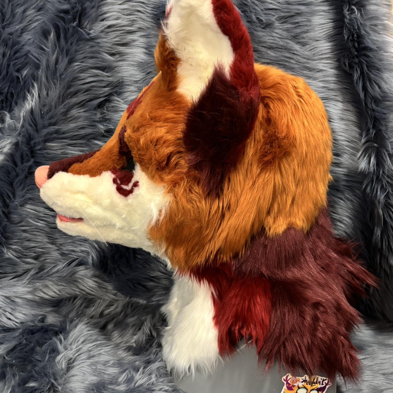 Realistic fox fursuit head Few ripped seams, the... | Depop