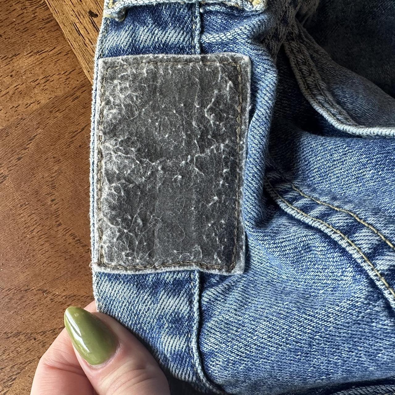 distressed short shorts! mid rise/ highwaisted with... - Depop