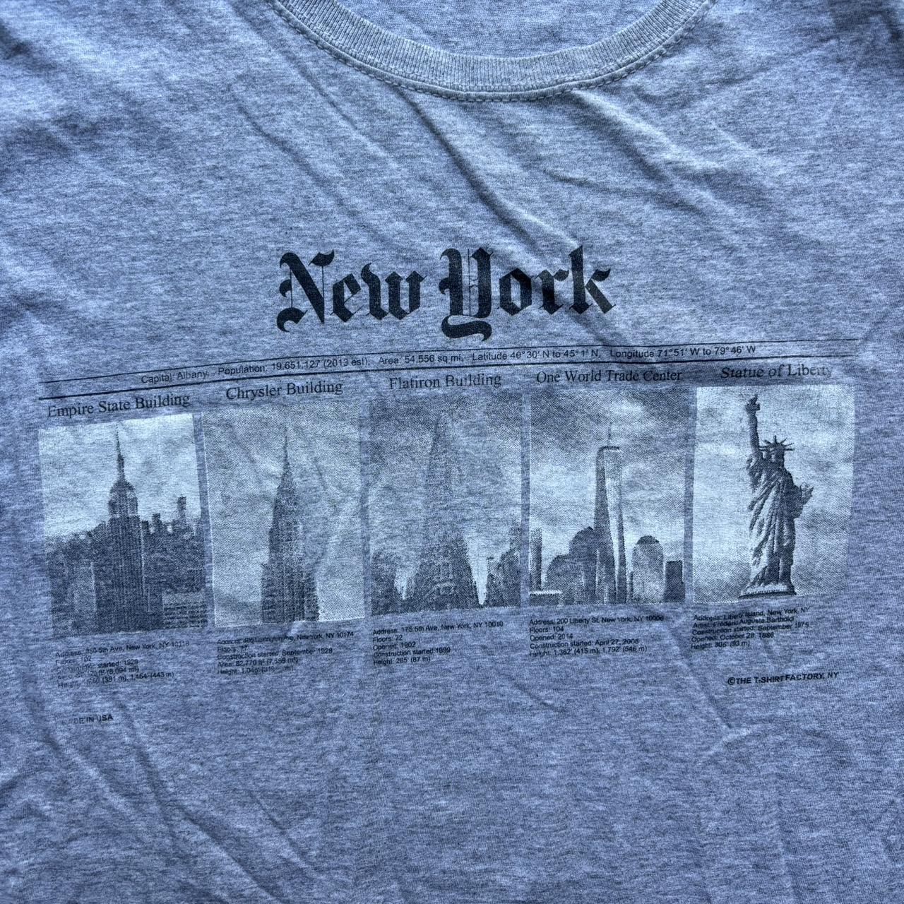 Vintage New York Monuments / Buildings T shirt... - Depop