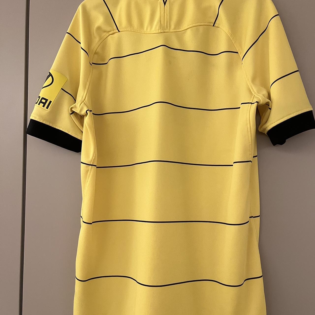 Chelsea junior medium third kit. Bright yellow. - Depop
