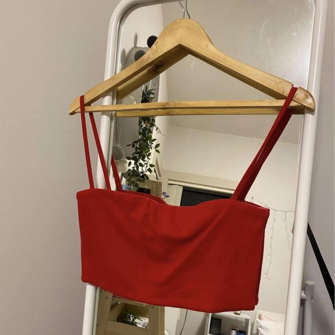 Women's Red Crop-top | Depop