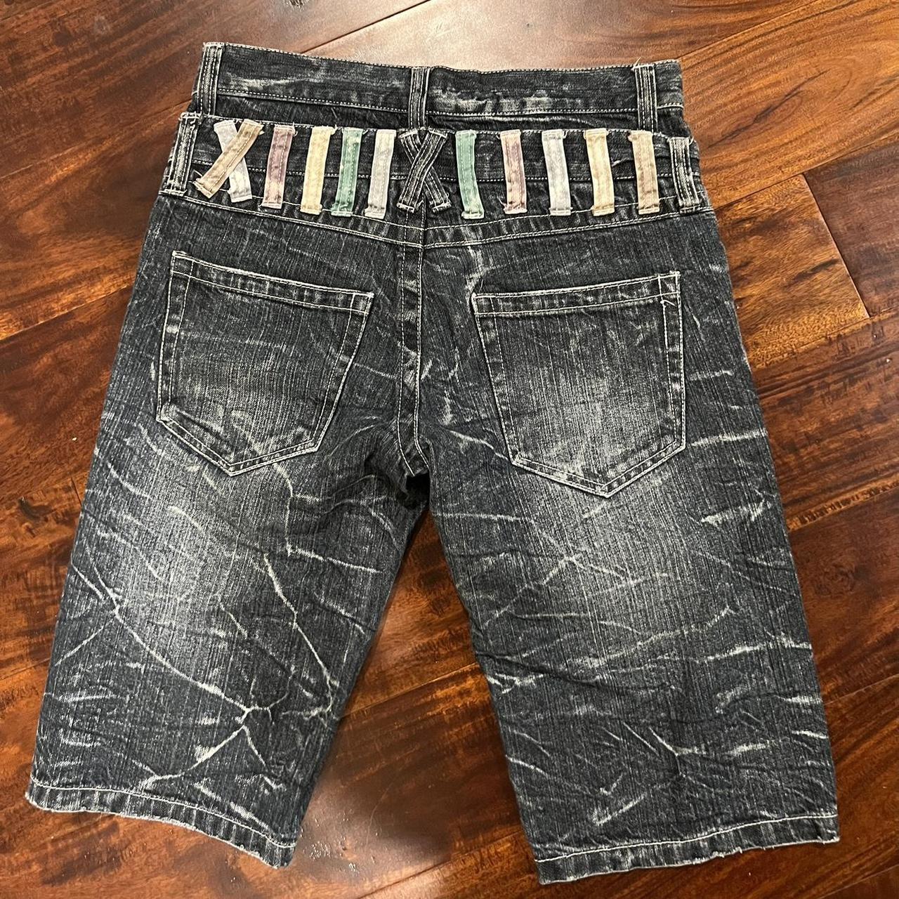 Japanese multi belt loop double waisted jorts Nice... - Depop