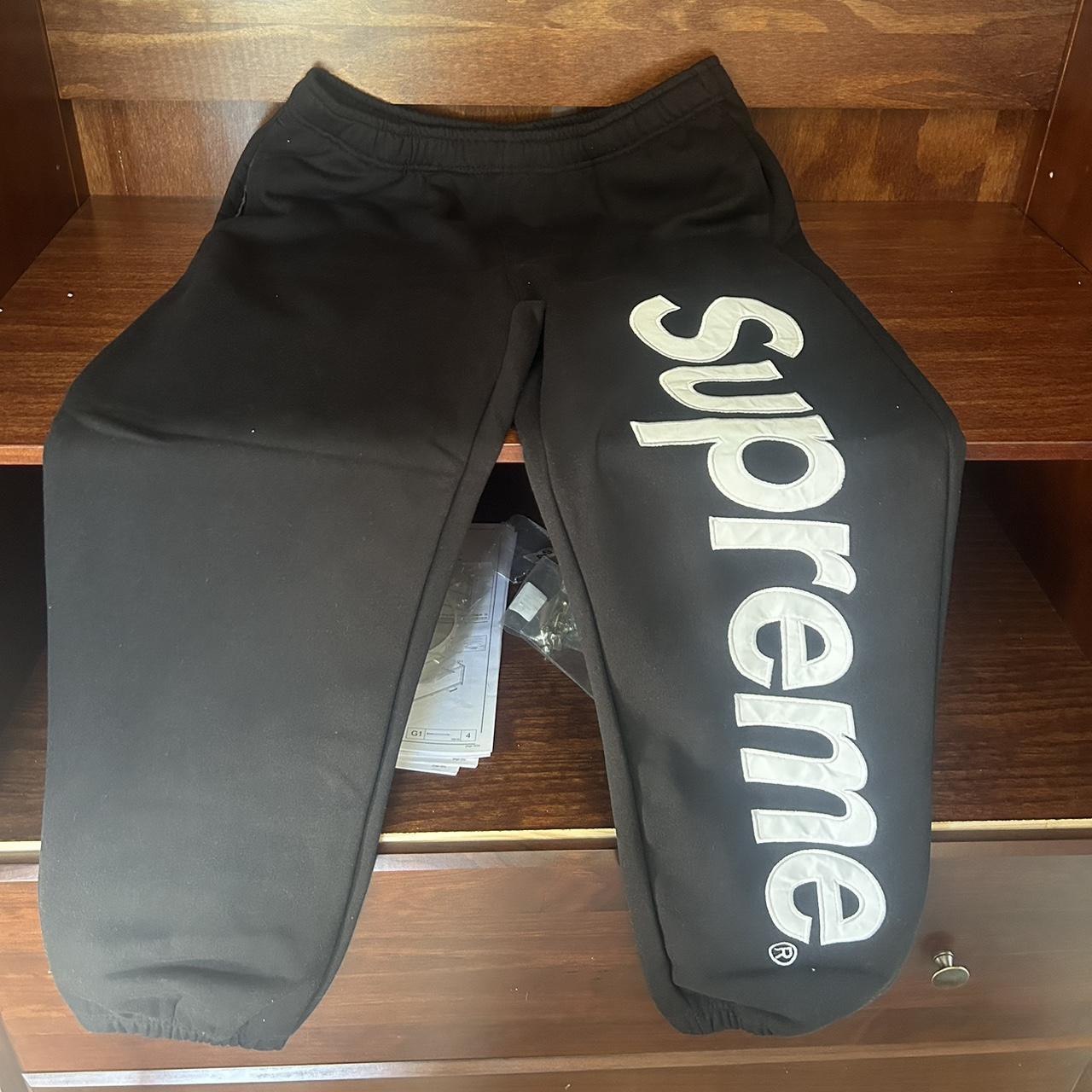 Black supreme sweats ,I ordered this one by accident... - Depop