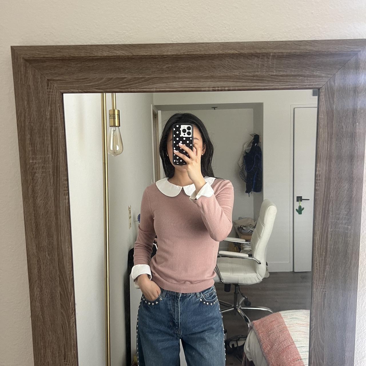 Alice+Olivia sweater 100% wool Collar can be taken... - Depop