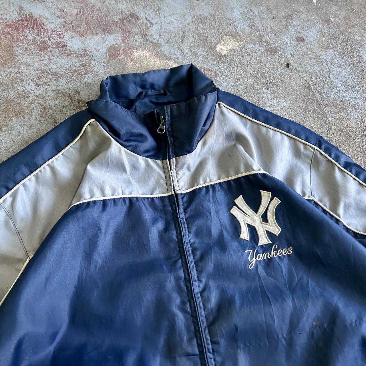 Vintage NY New York Yankees Windbreaker Jacket SZ... | Depop