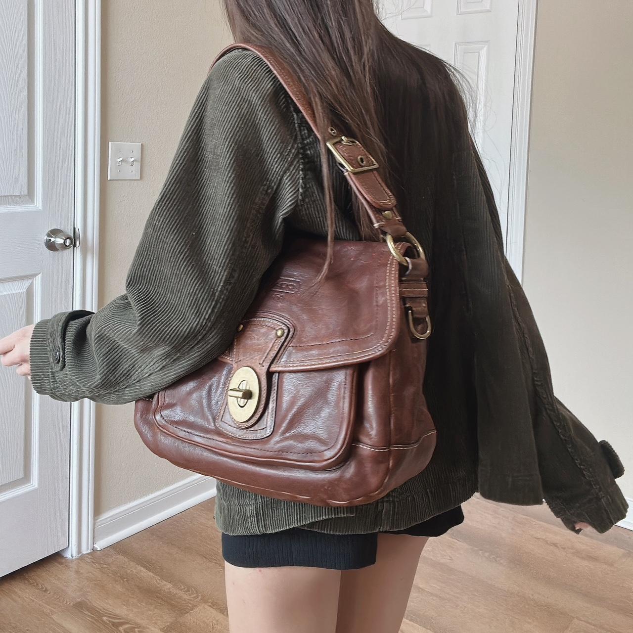 vintage coach legacy ali bag in the color whiskey.... | Depop