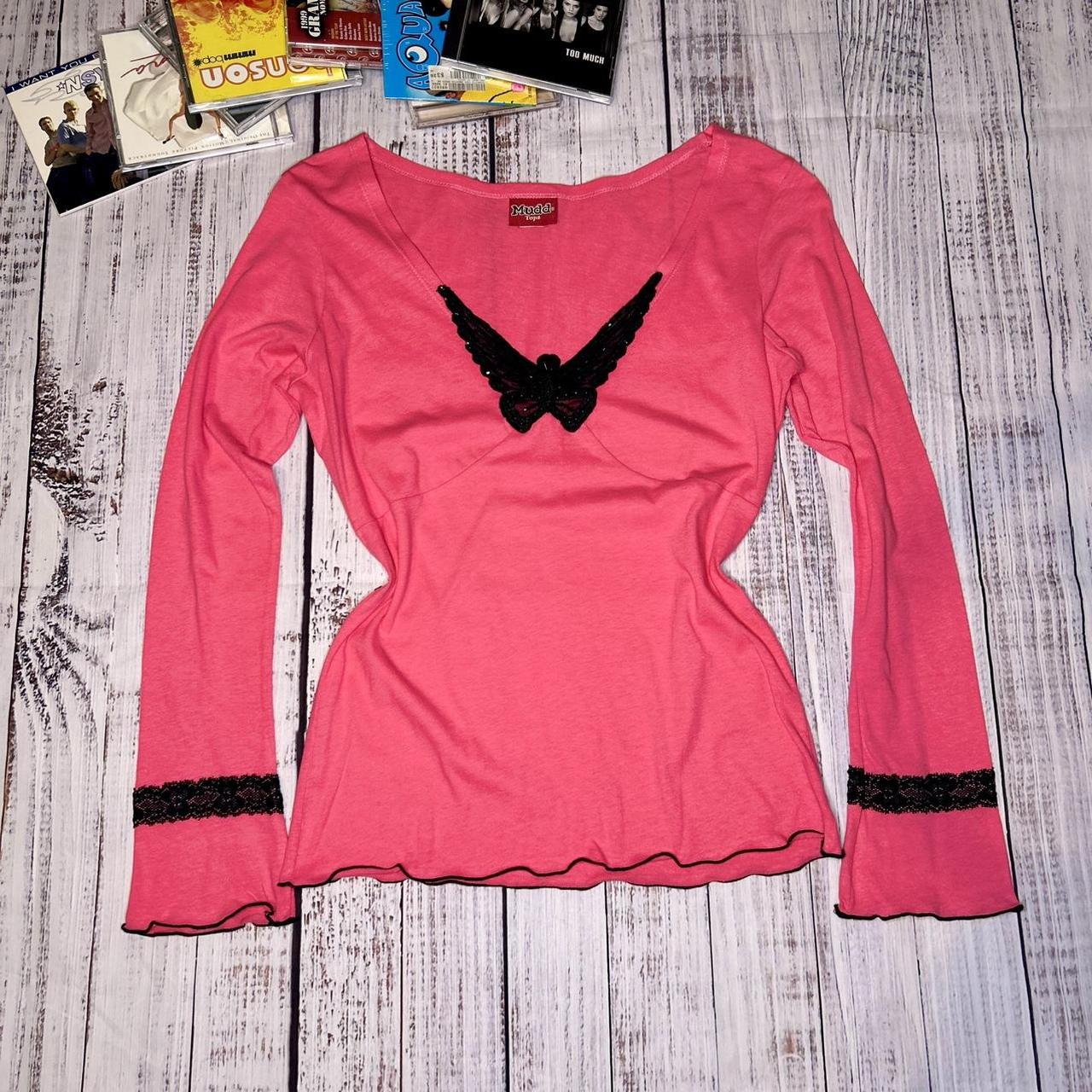 Y2K Mudd long sleeve top 🦋 The most beautiful... | Depop