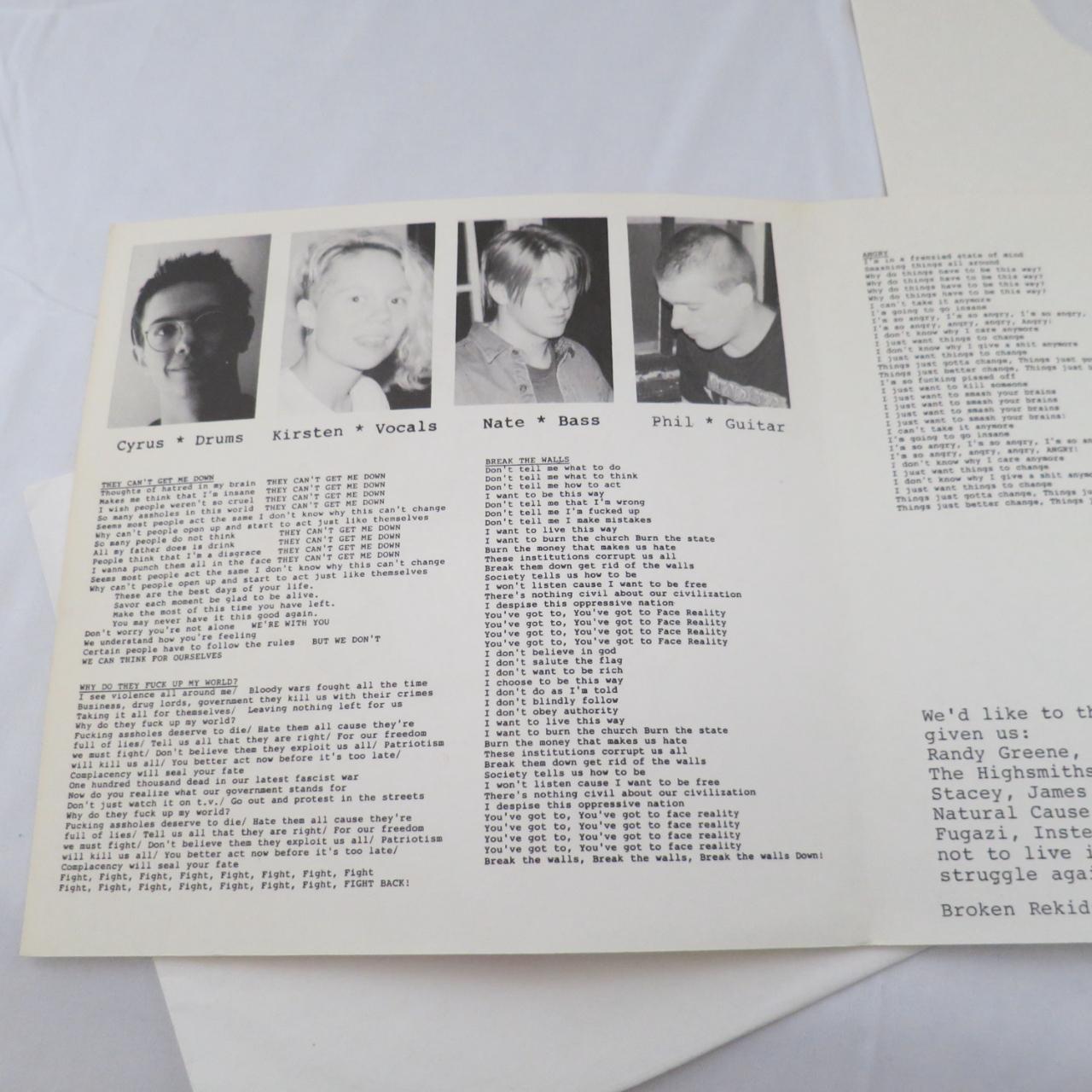 Naked Aggression band 7" vinyl record Black... - Depop