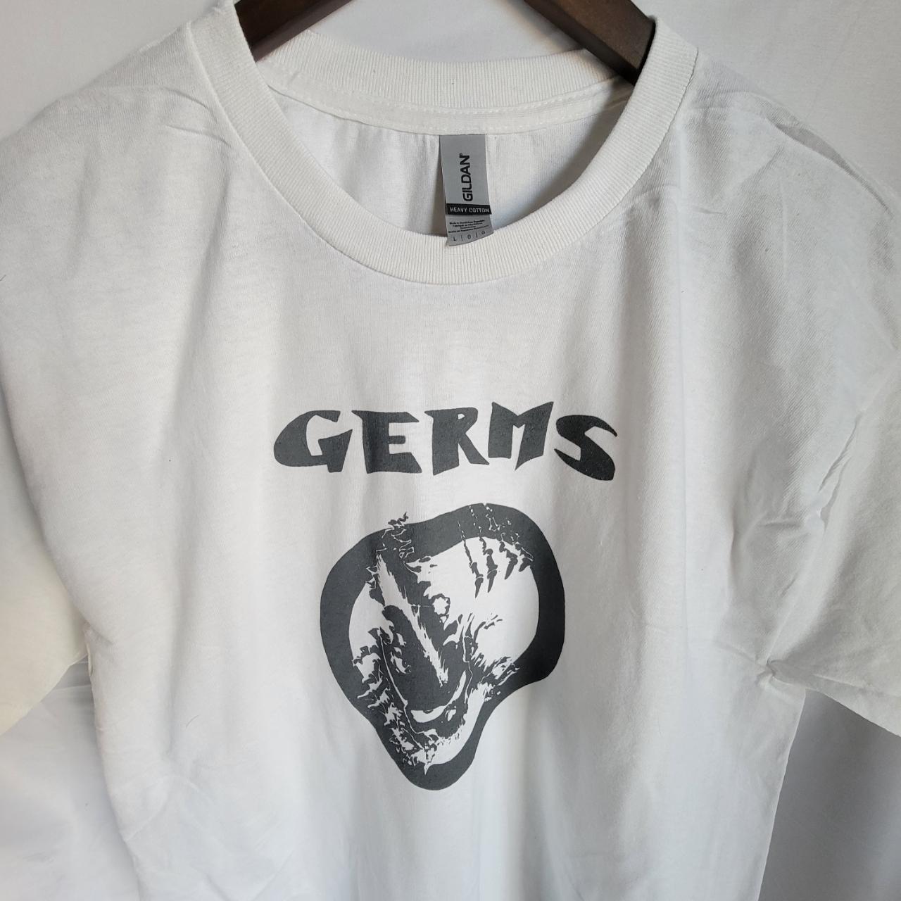 the Germs band T shirt Size Large white color... - Depop
