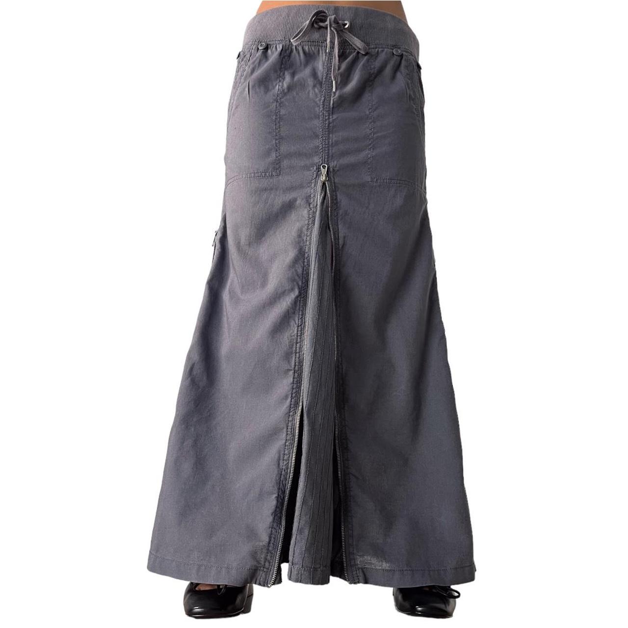 Goa cargo skirt Vintage grey utility cargo maxi... - Depop