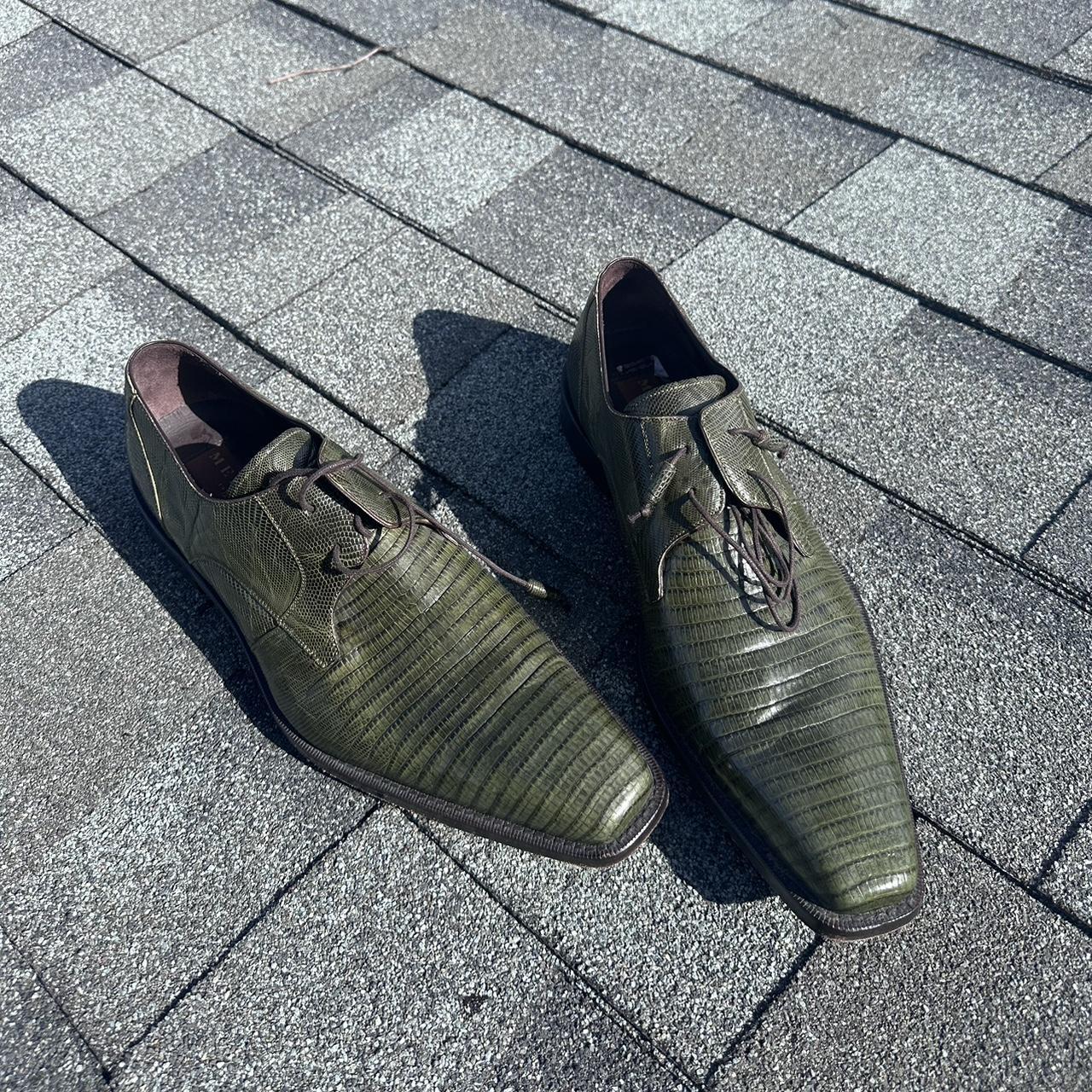 Men’s Mezlan Genuine Lizard Oxford Dress Shoes - Depop