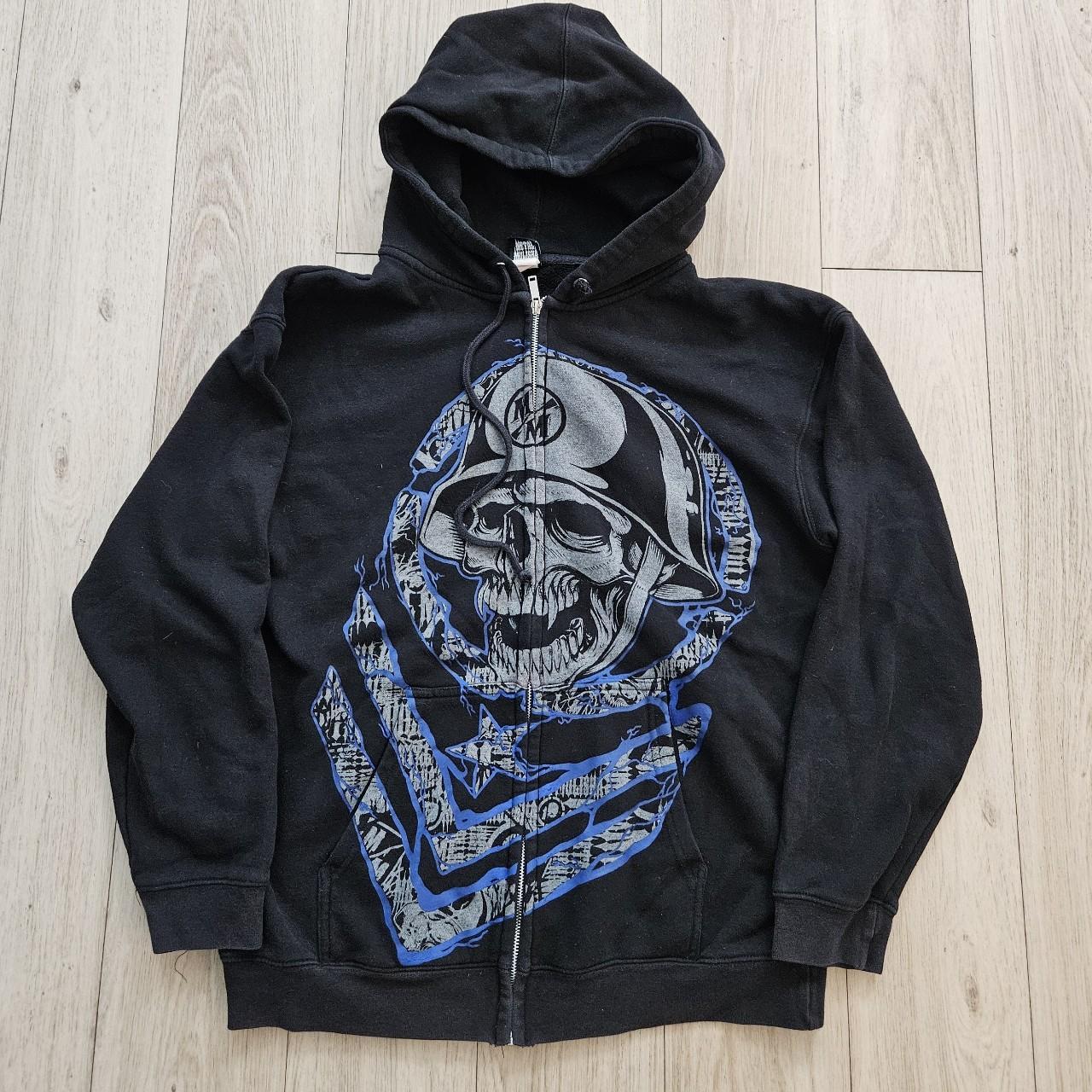Metal Mulisha Y2k zip up hoodie - Depop