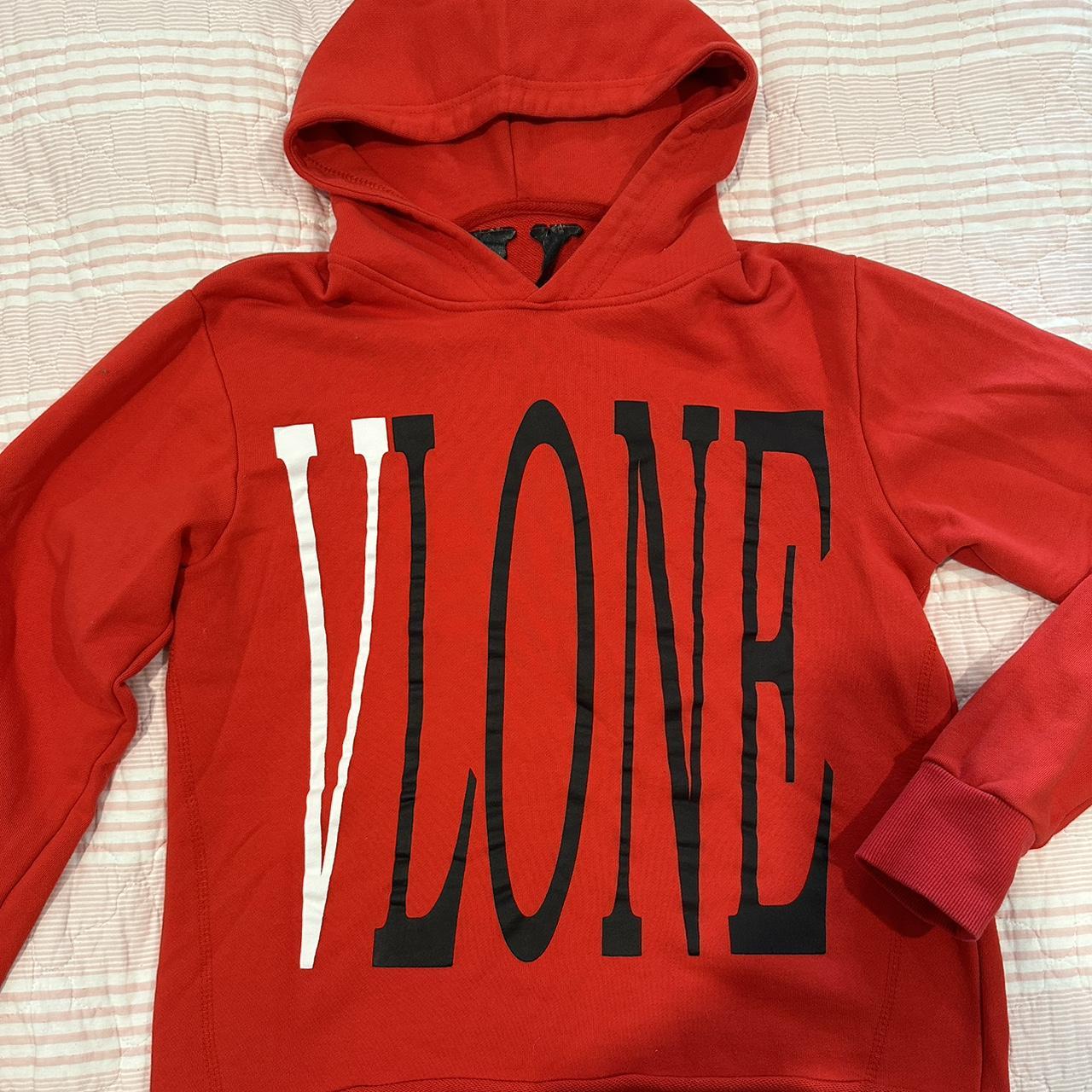 Vlone cropped hoodie. Amazing condition. Size s. No... - Depop