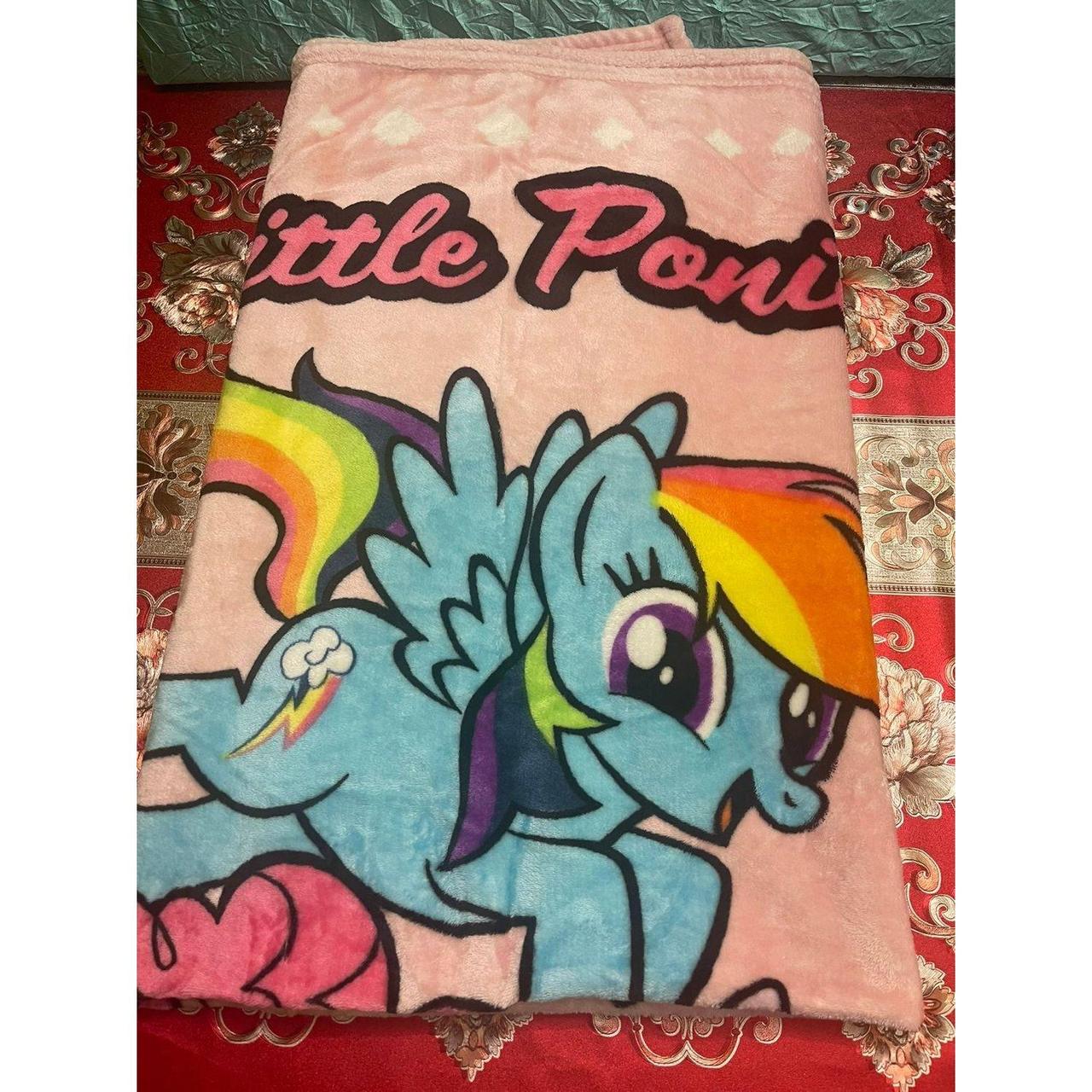 My little Pony Blanket ultra soft and fleece 58” x... - Depop
