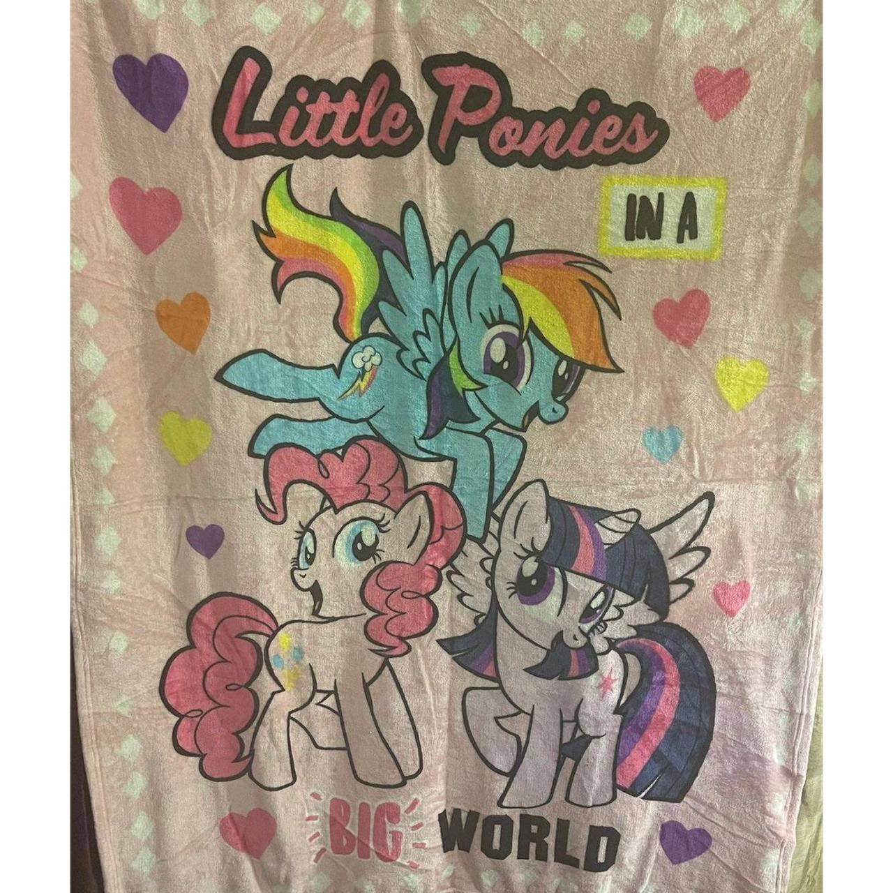 My little Pony Blanket ultra soft and fleece 58” x... - Depop