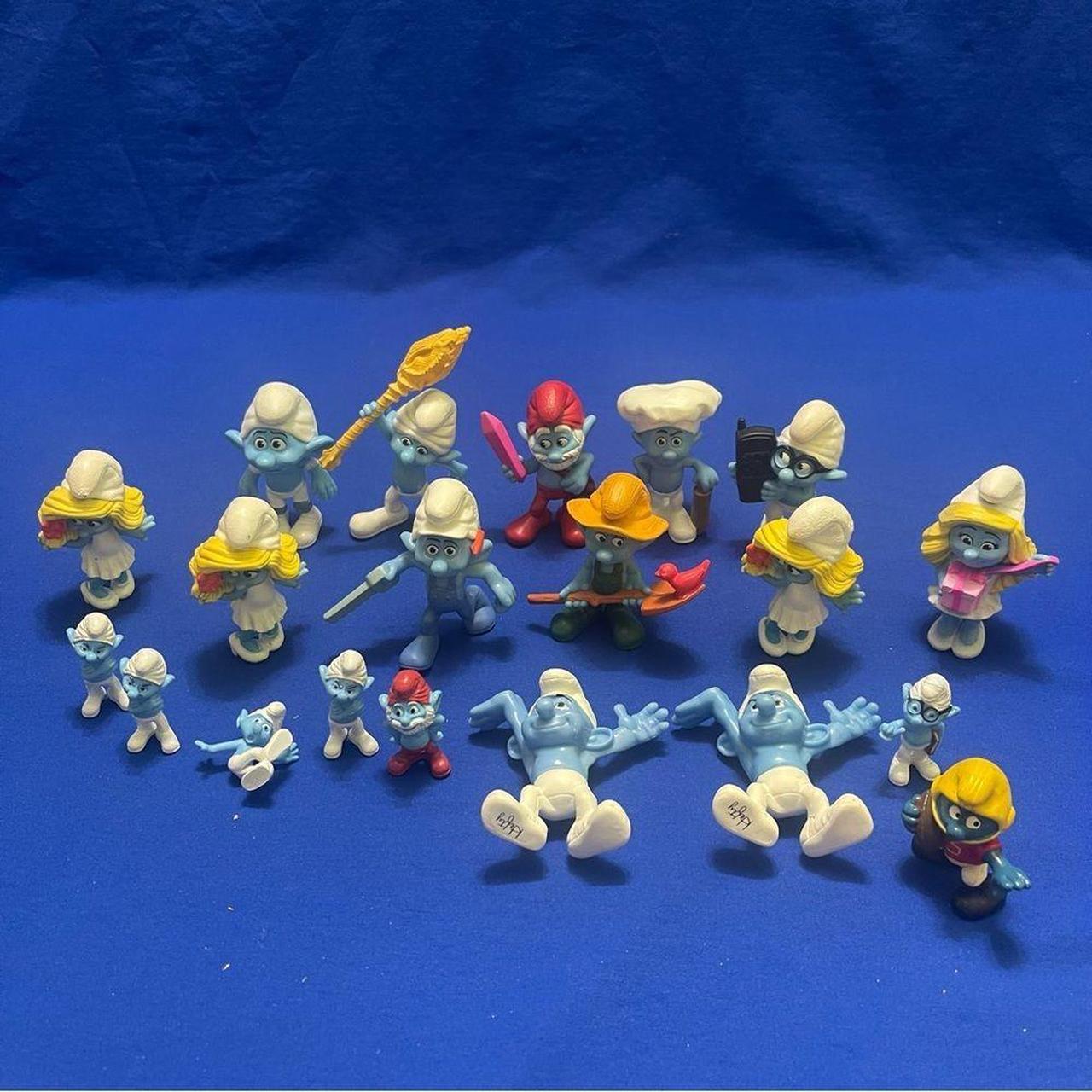 peyo Smurfs figures lot of 20 pcs mixed sizes and... - Depop