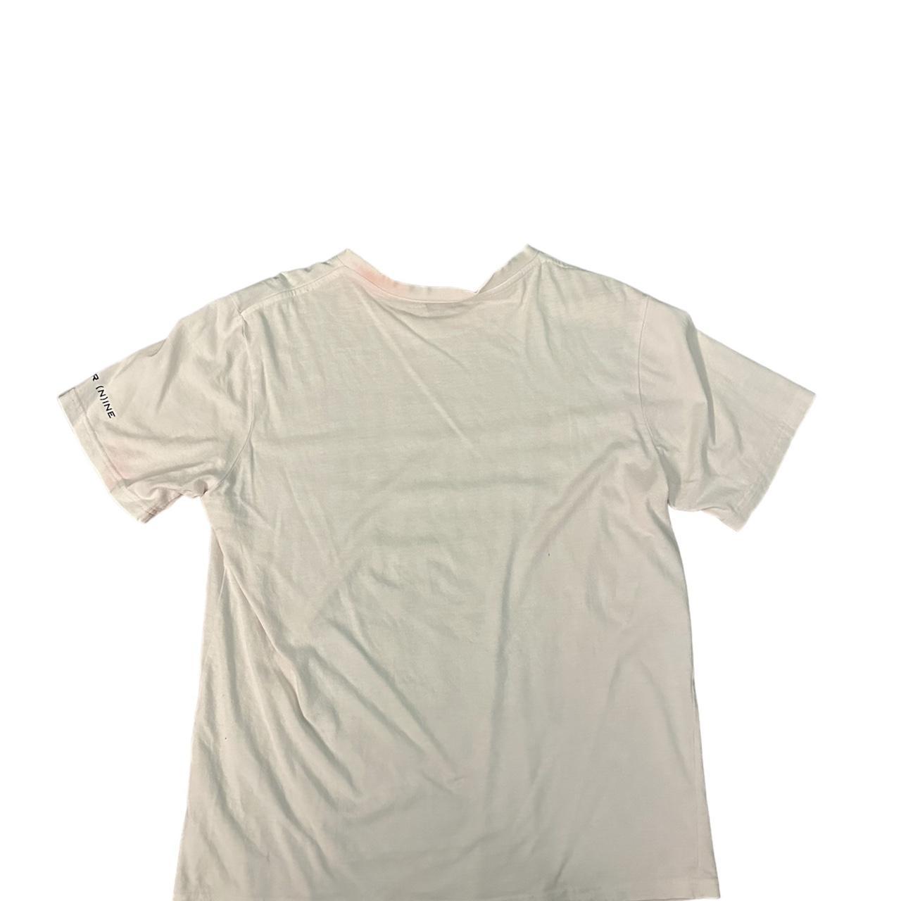 Number (N)ine Men's Pink and White T-shirt | Depop