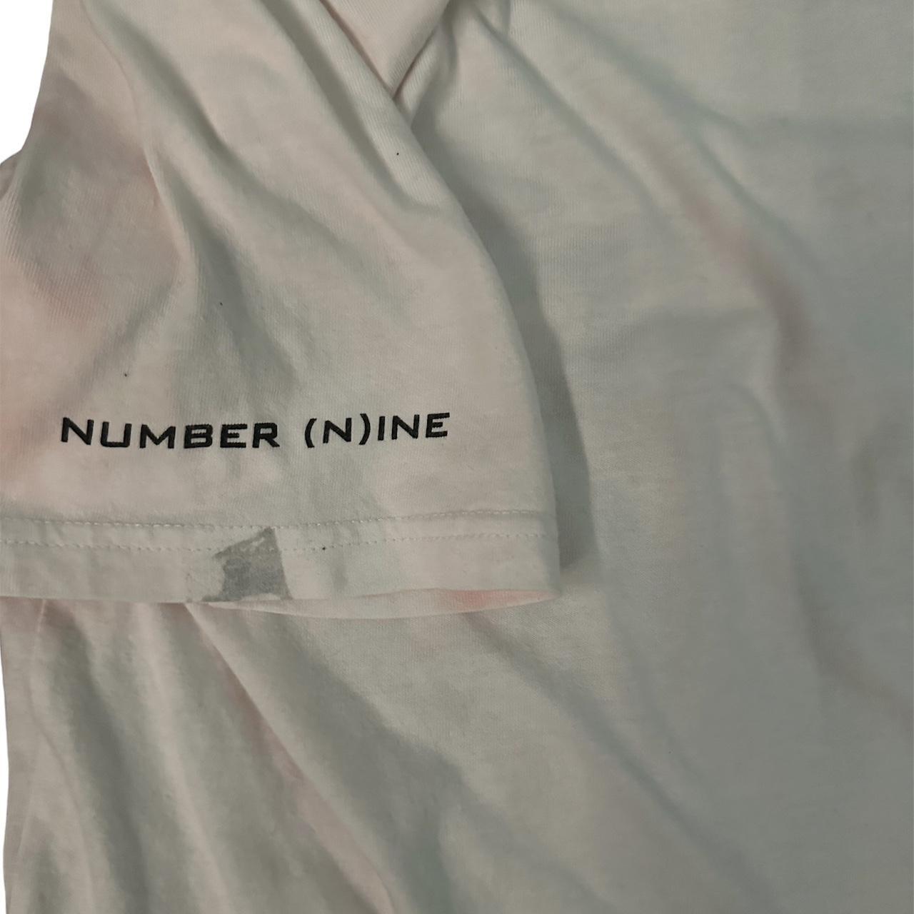 Number (N)ine Men's Pink and White T-shirt | Depop