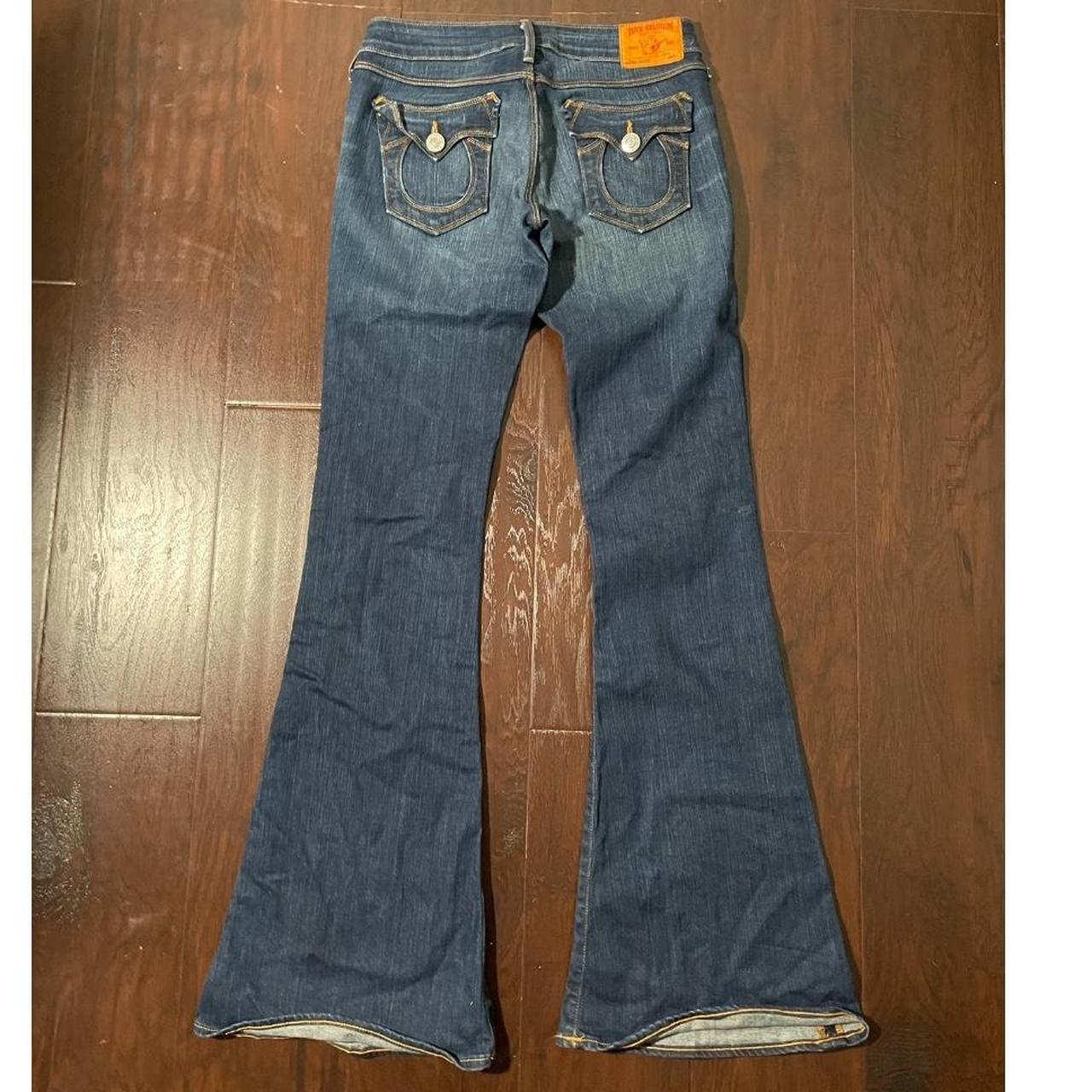 Women flared true religions size 26x31 A nice pair... - Depop