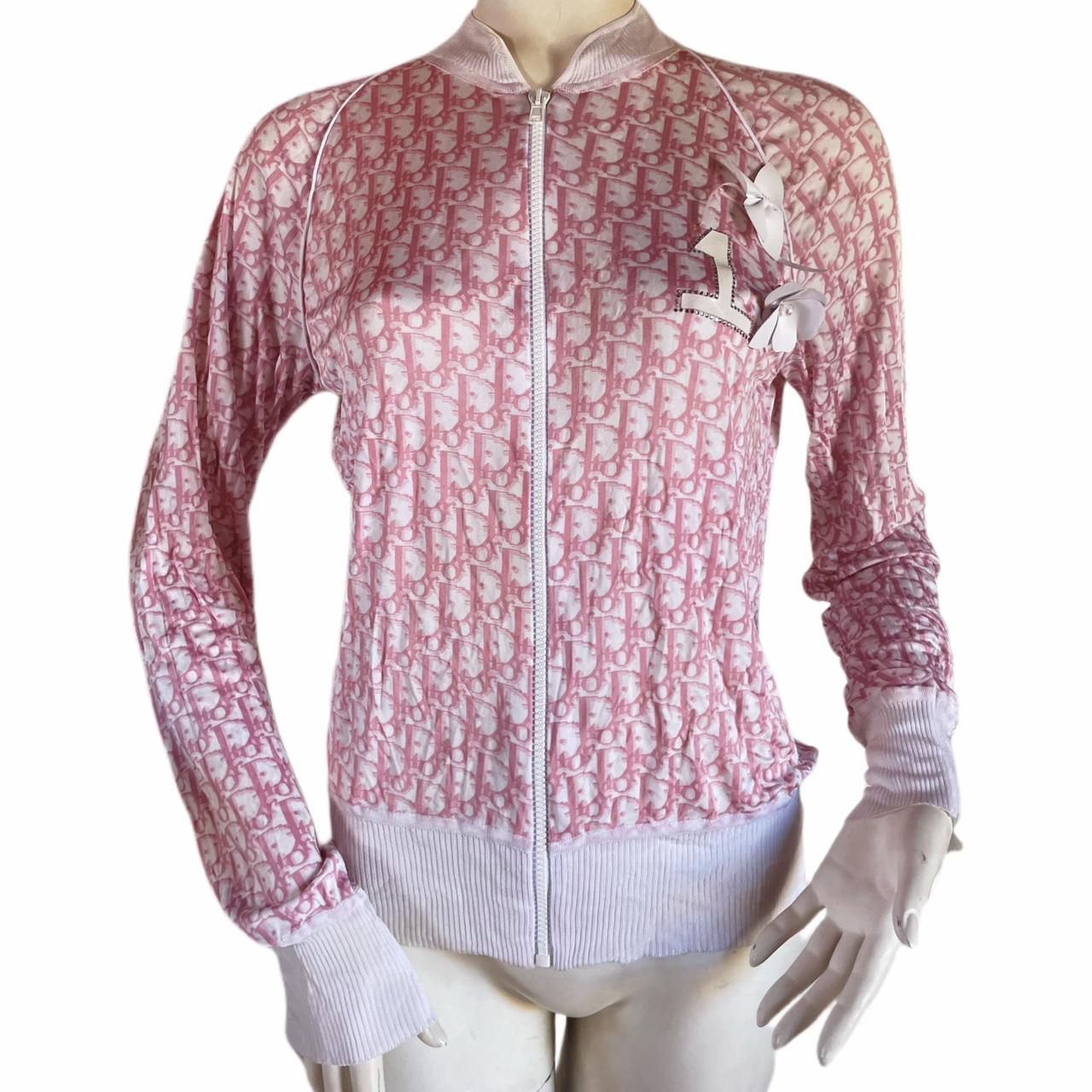 Dior monogram pink diorissimo jacket from the 2000’s... - Depop
