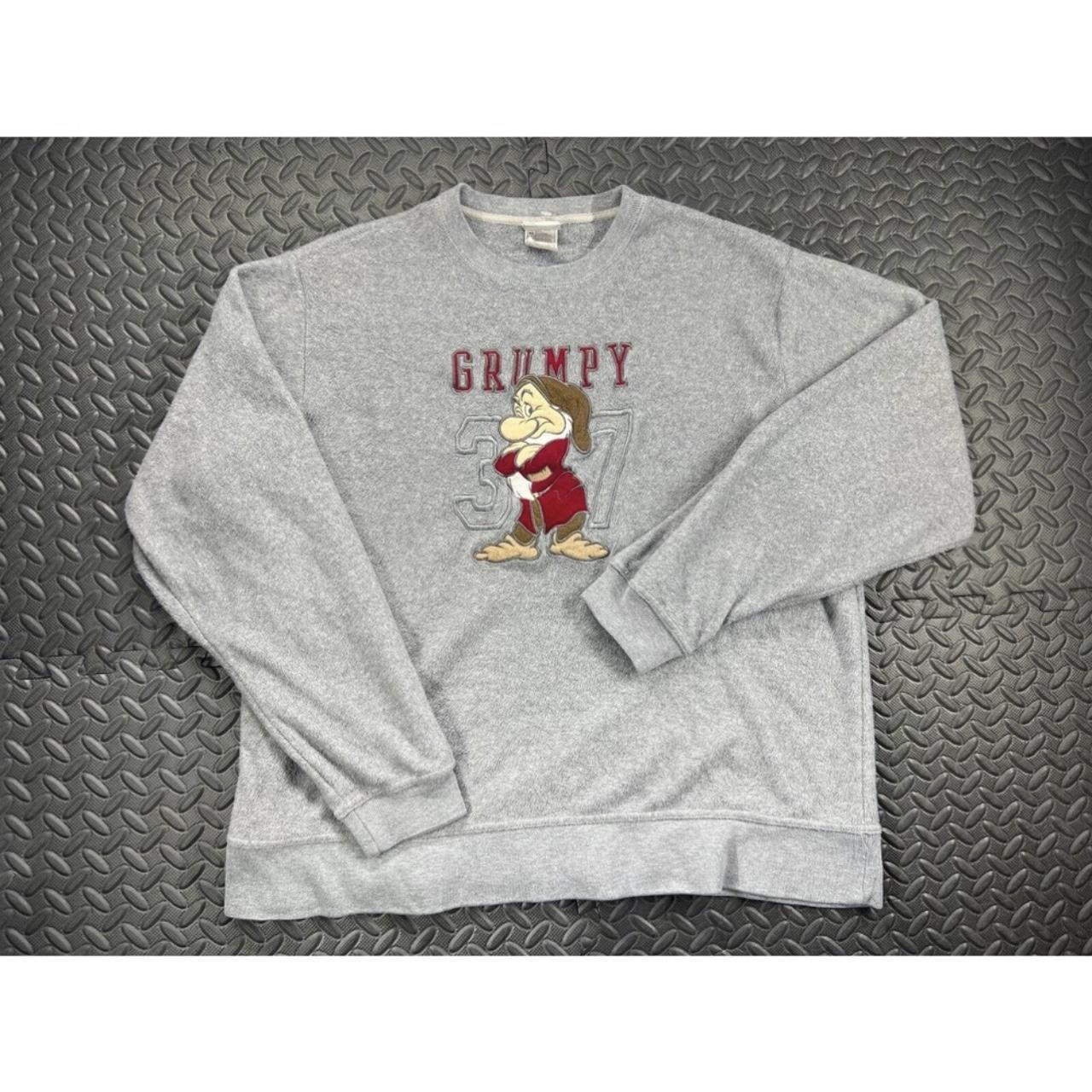 Vintage Disney Grey Sweatshirt “Grumpy” Design ||... - Depop