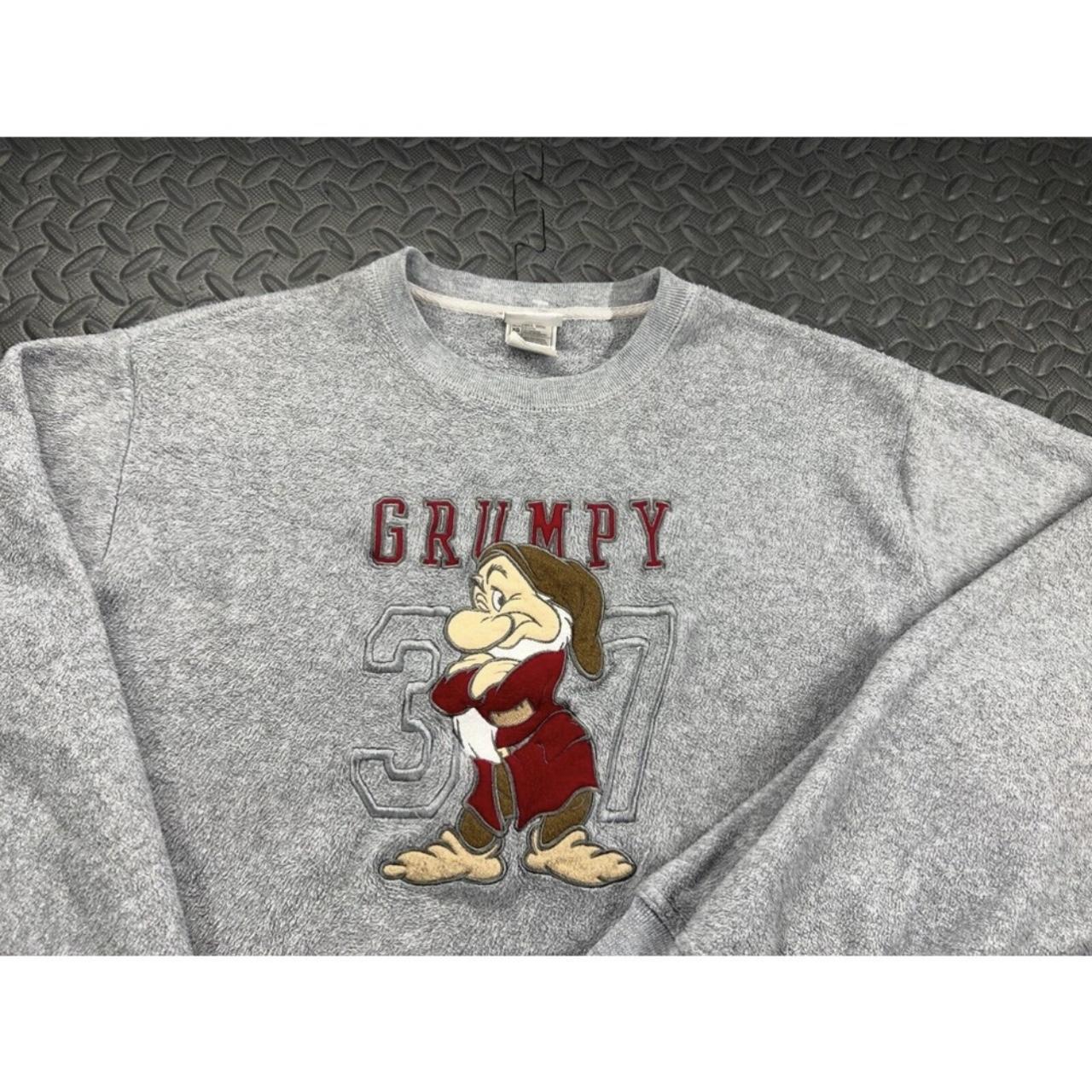 Vintage Disney Grey Sweatshirt “Grumpy” Design ||... - Depop