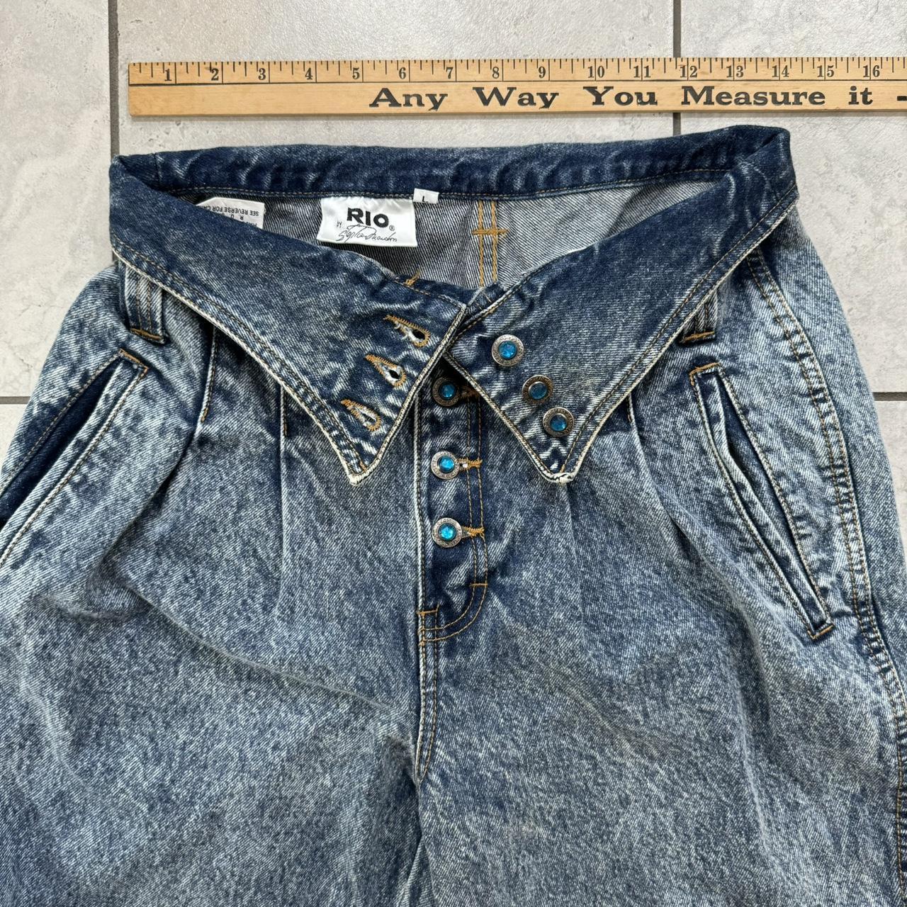 Vintage 80s RIO Jeanswear High Rise Acid Wash Mom... - Depop