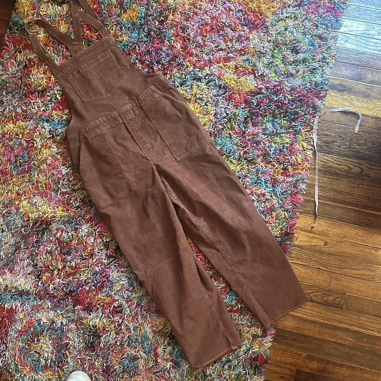Flattering brown corduroy overalls Extremely... - Depop