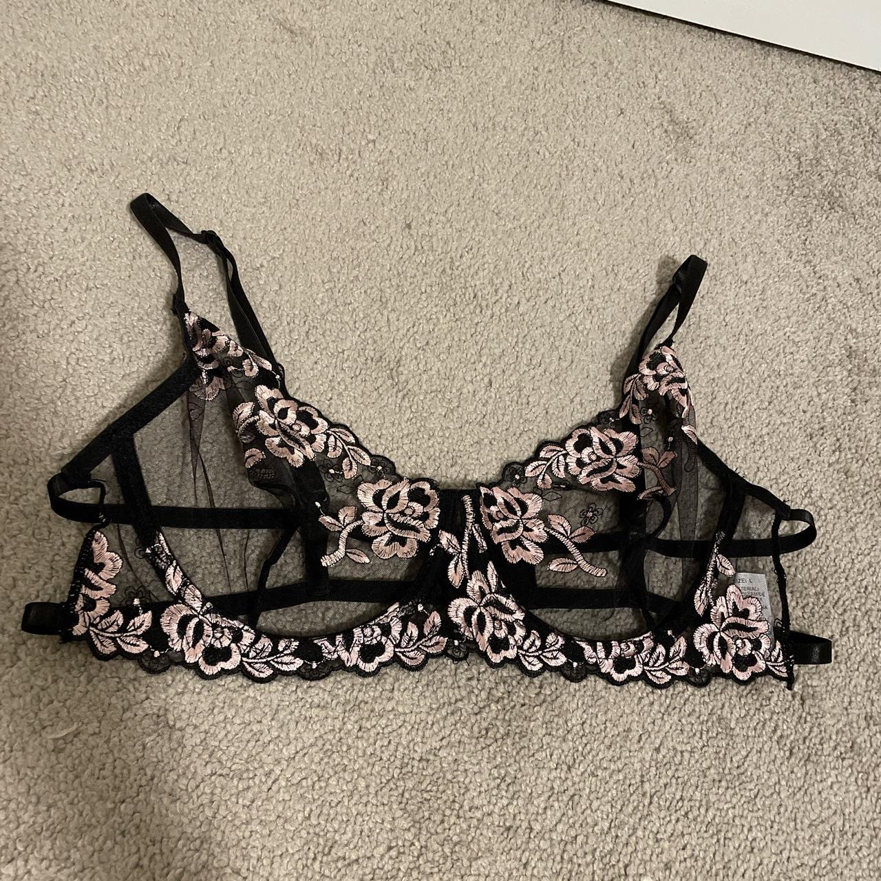 KNOTTY KNICKERS (brand) midnight bra size L. Only... - Depop