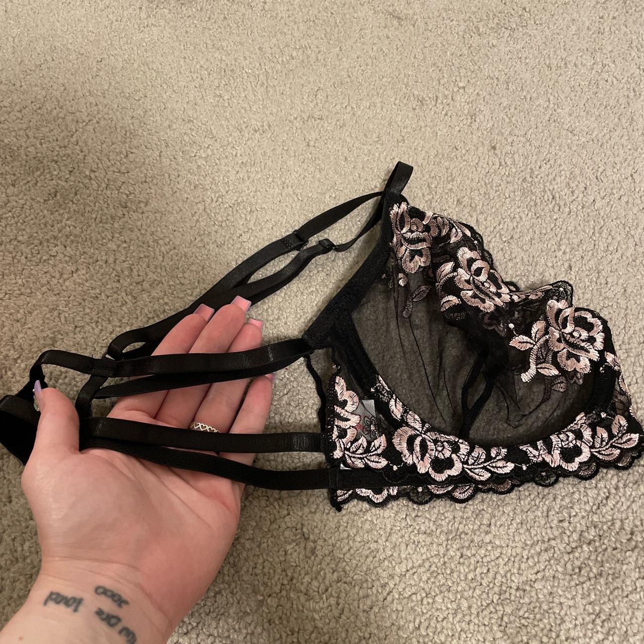 KNOTTY KNICKERS (brand) midnight bra size L. Only... - Depop