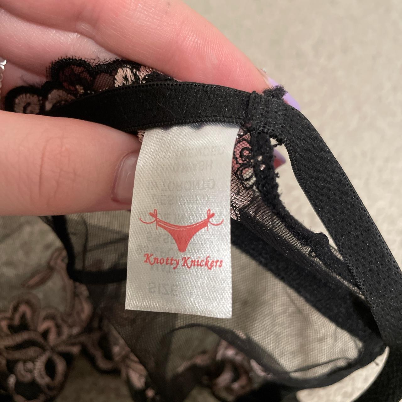 KNOTTY KNICKERS (brand) midnight bra size L. Only... - Depop