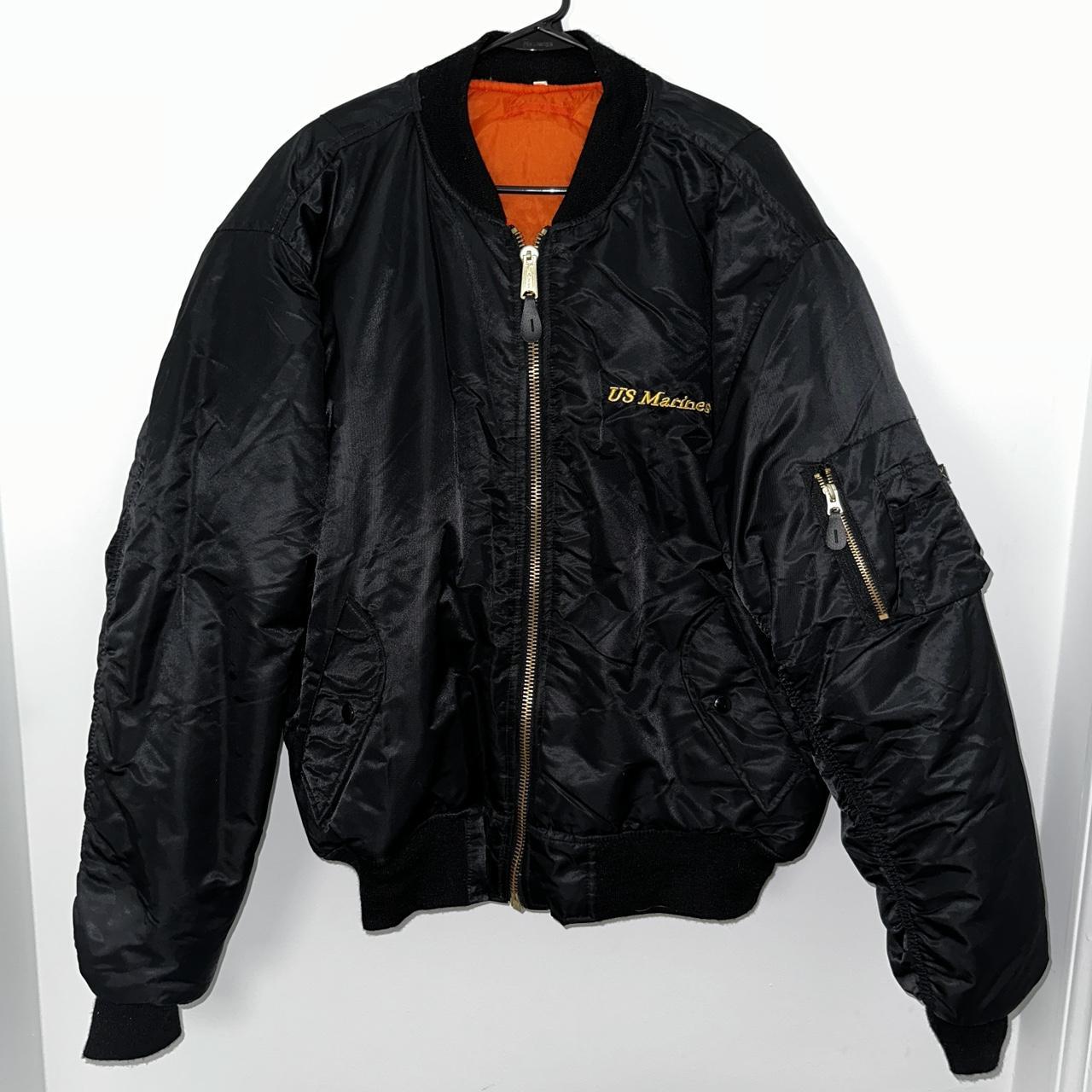 Marine Corp flight jacket Military surplus bomber... - Depop