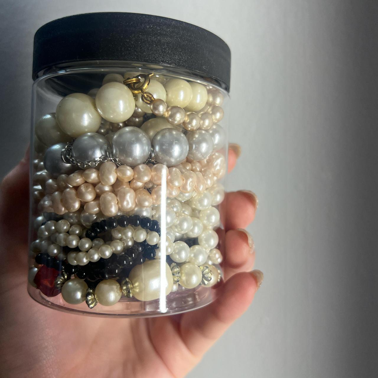 Pearl themed mystery jewelry jar that includes ... | Depop