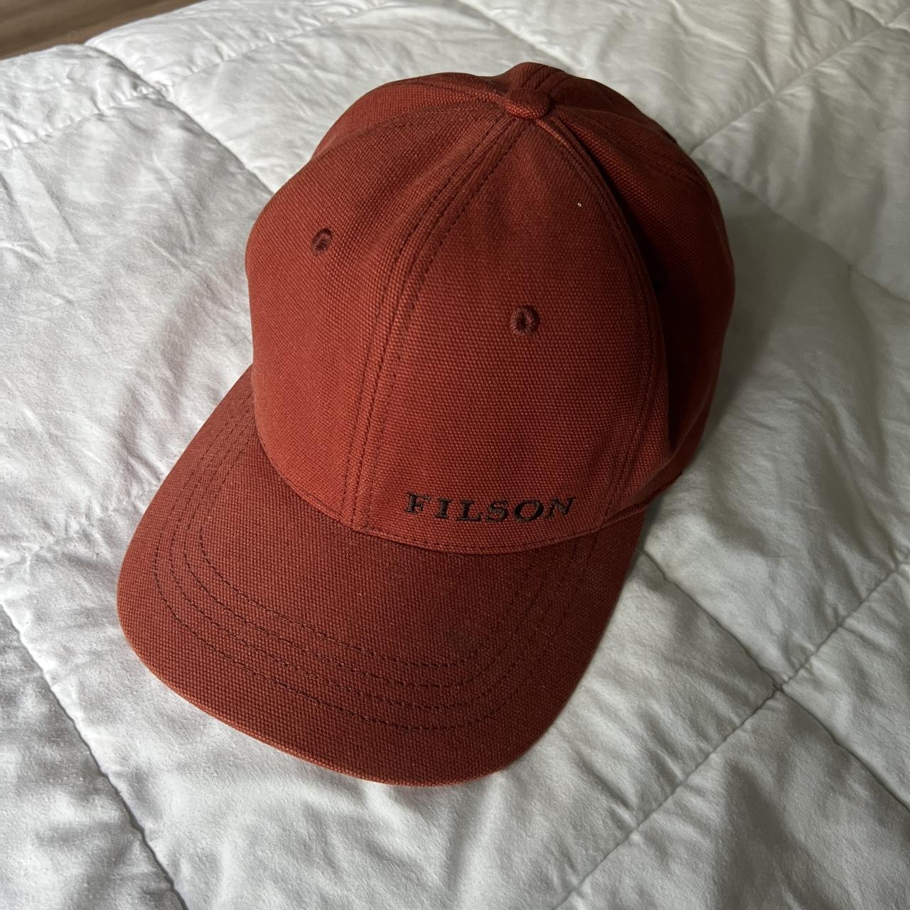 Filson structured red cap. Great for outdoors use.... - Depop