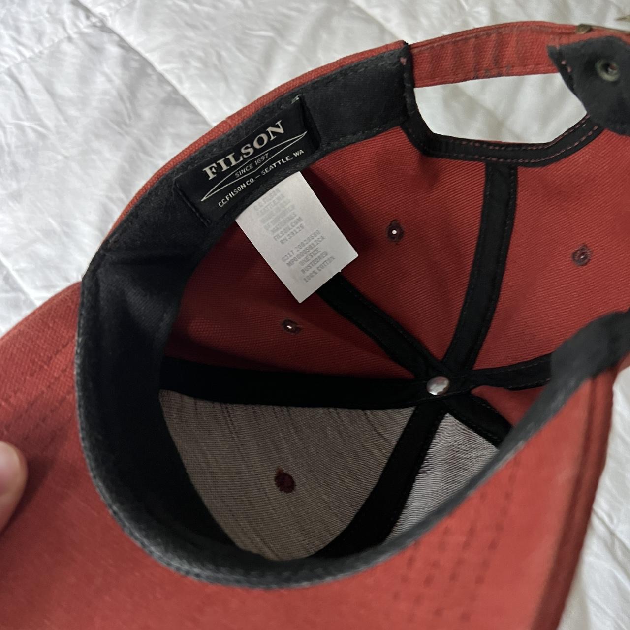 Filson structured red cap. Great for outdoors use.... - Depop