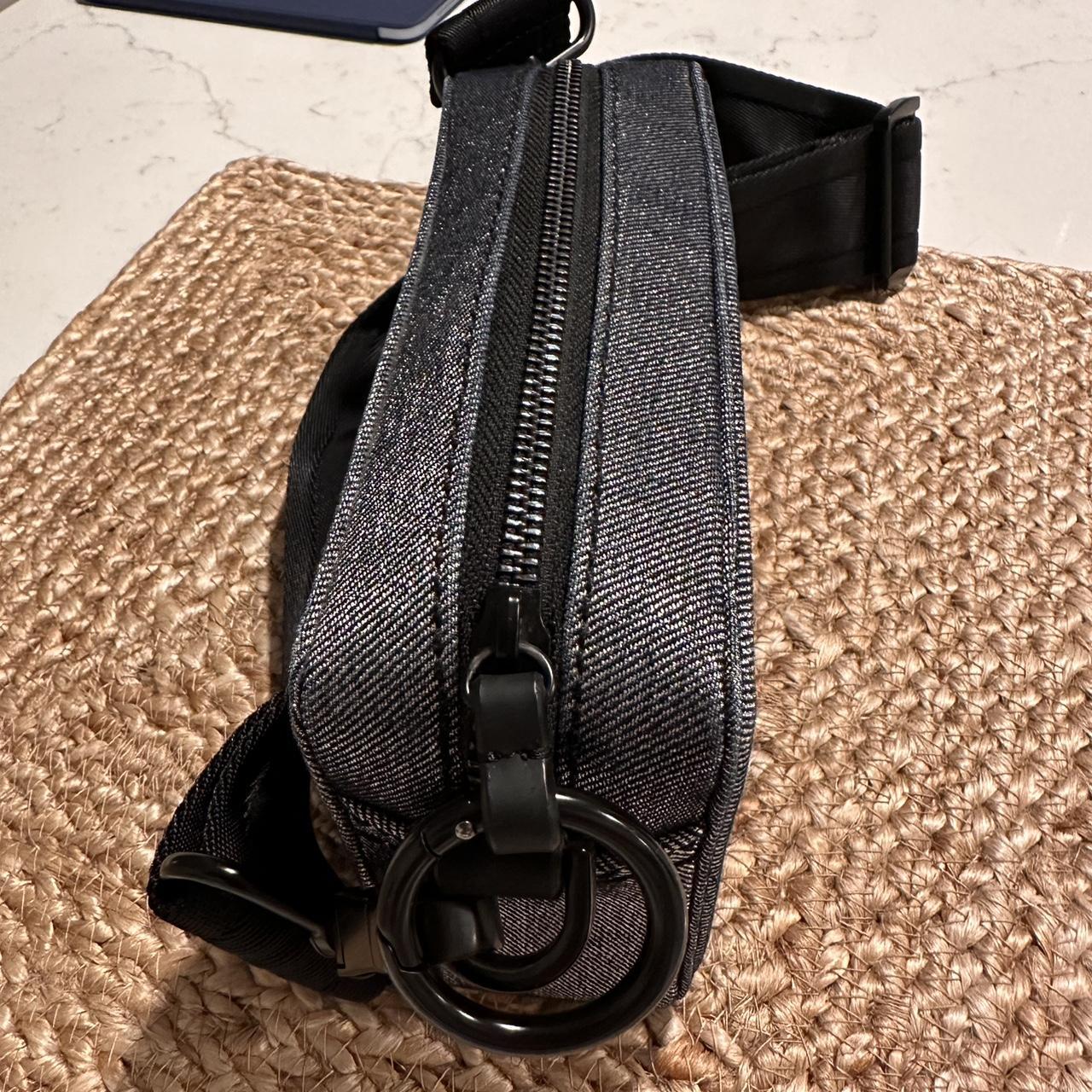 Diesel silver denim rectangular cross body bag.... - Depop