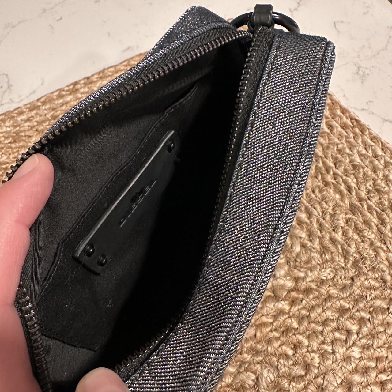 Diesel silver denim rectangular cross body bag.... - Depop