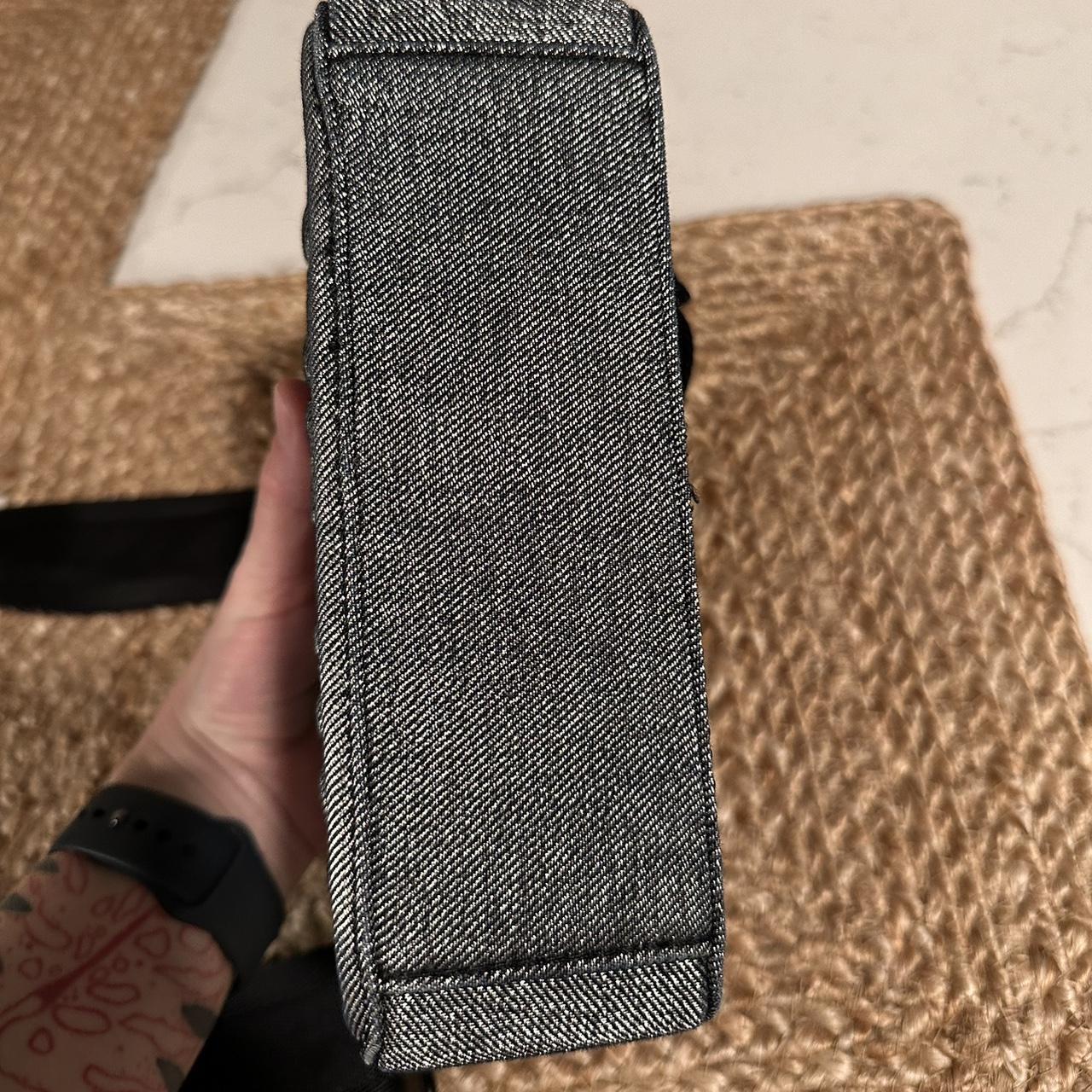 Diesel silver denim rectangular cross body bag.... - Depop