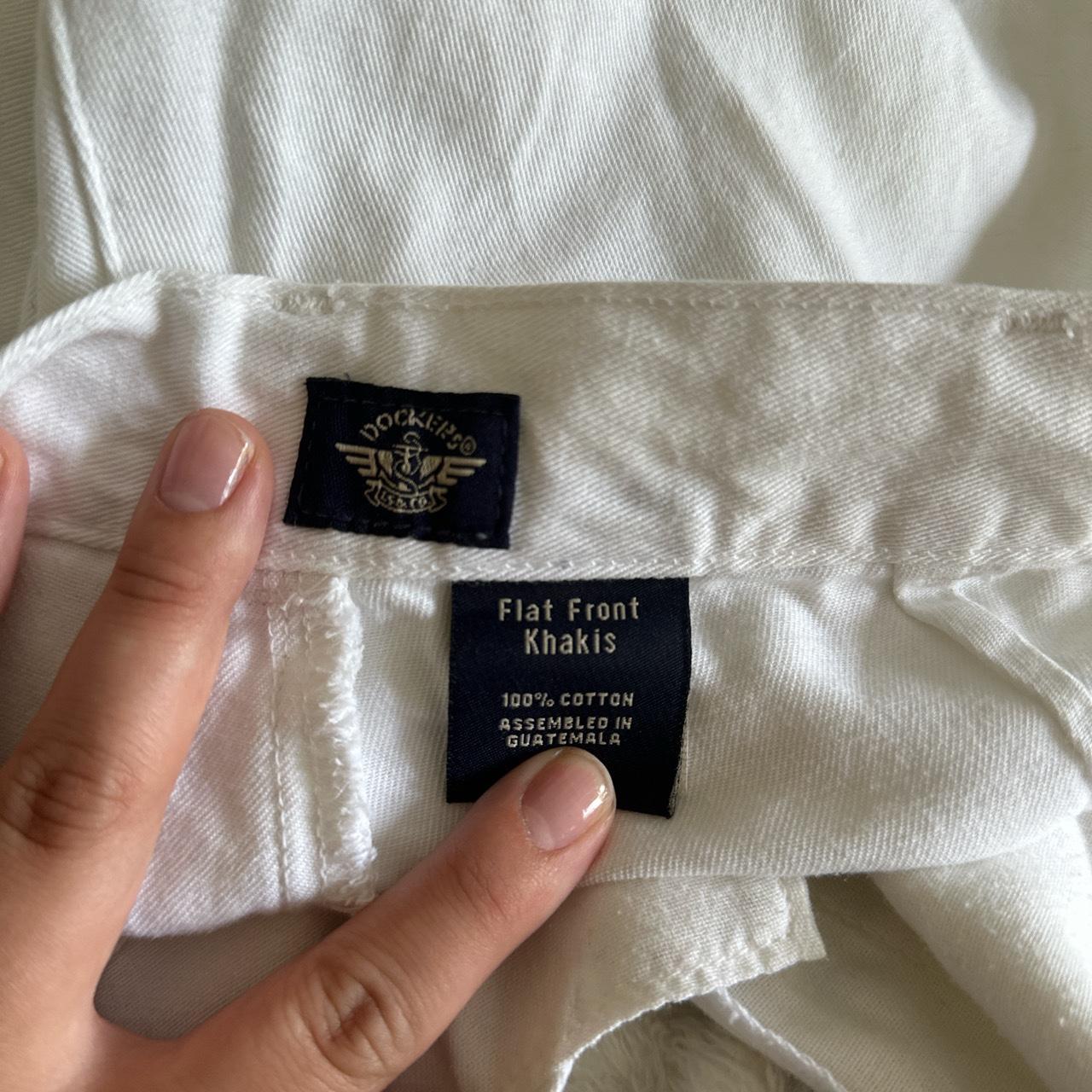 white dockers shorts love them high waisted but... - Depop